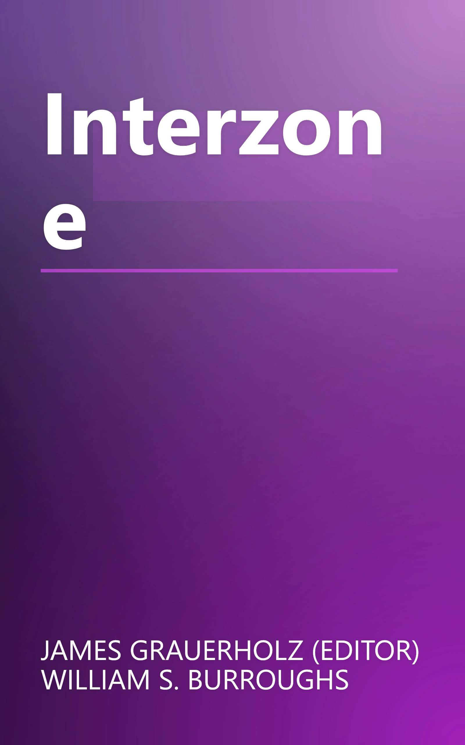 Interzone book cover