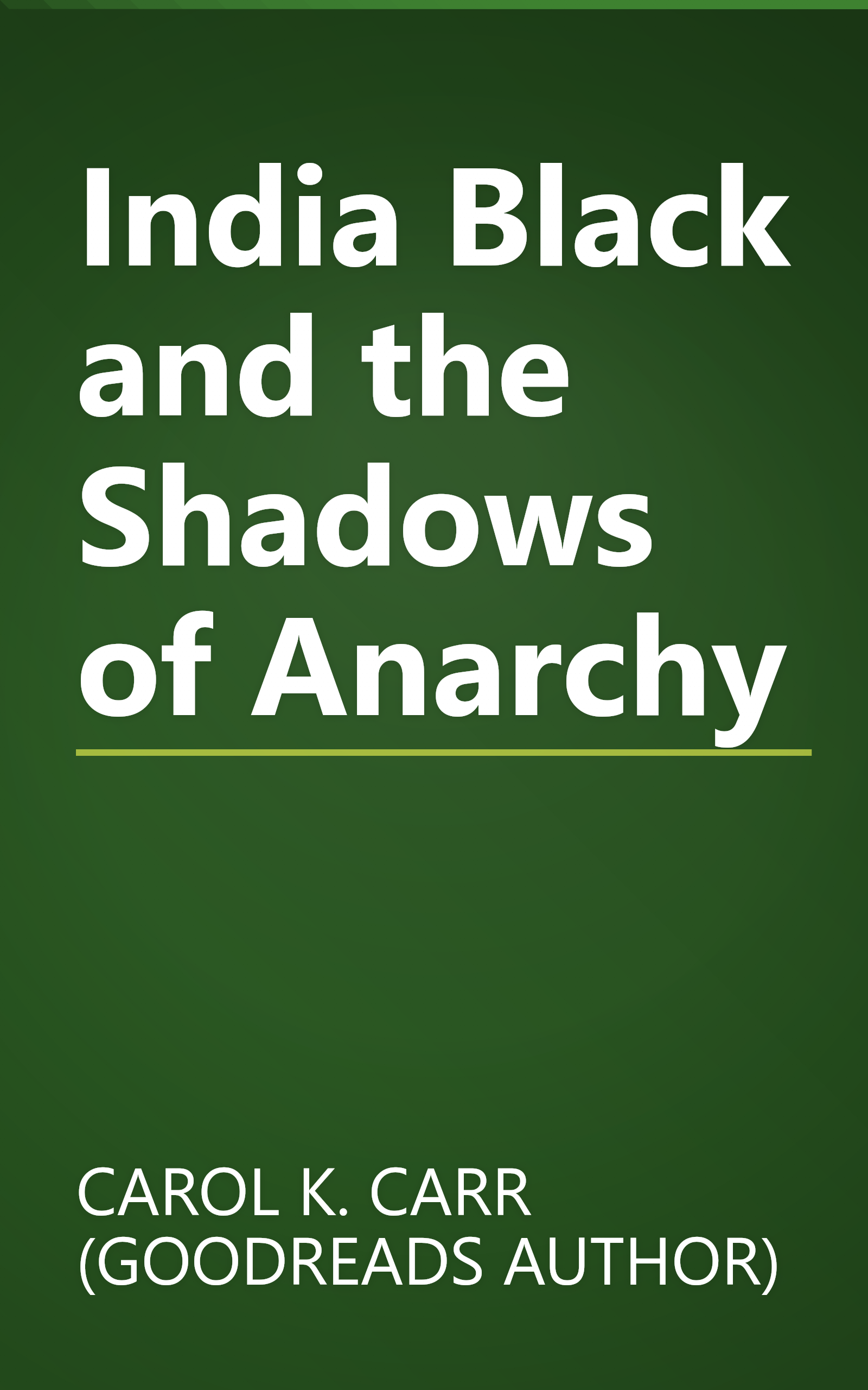 India Black and the Shadows of Anarchy book cover