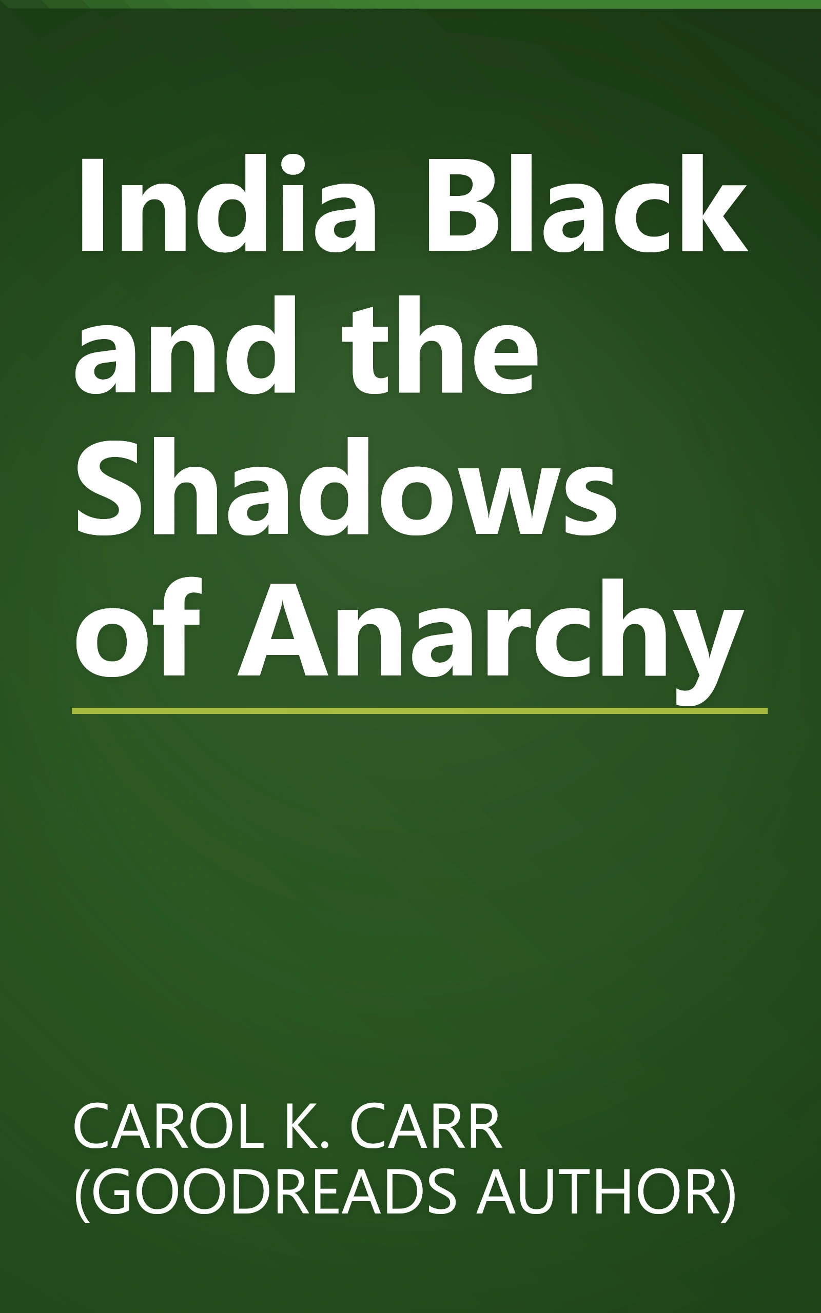 India Black and the Shadows of Anarchy book cover