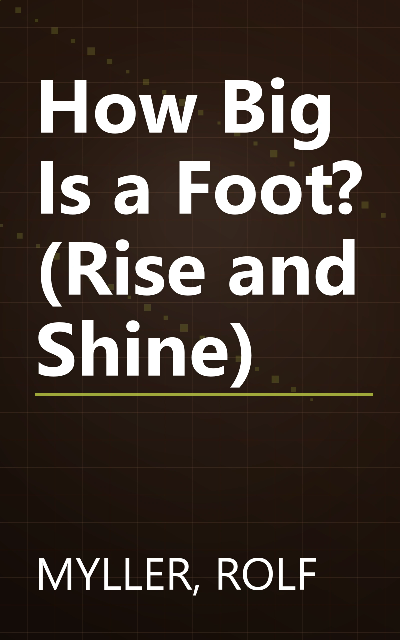How Big Is a Foot? (Rise and Shine) book cover