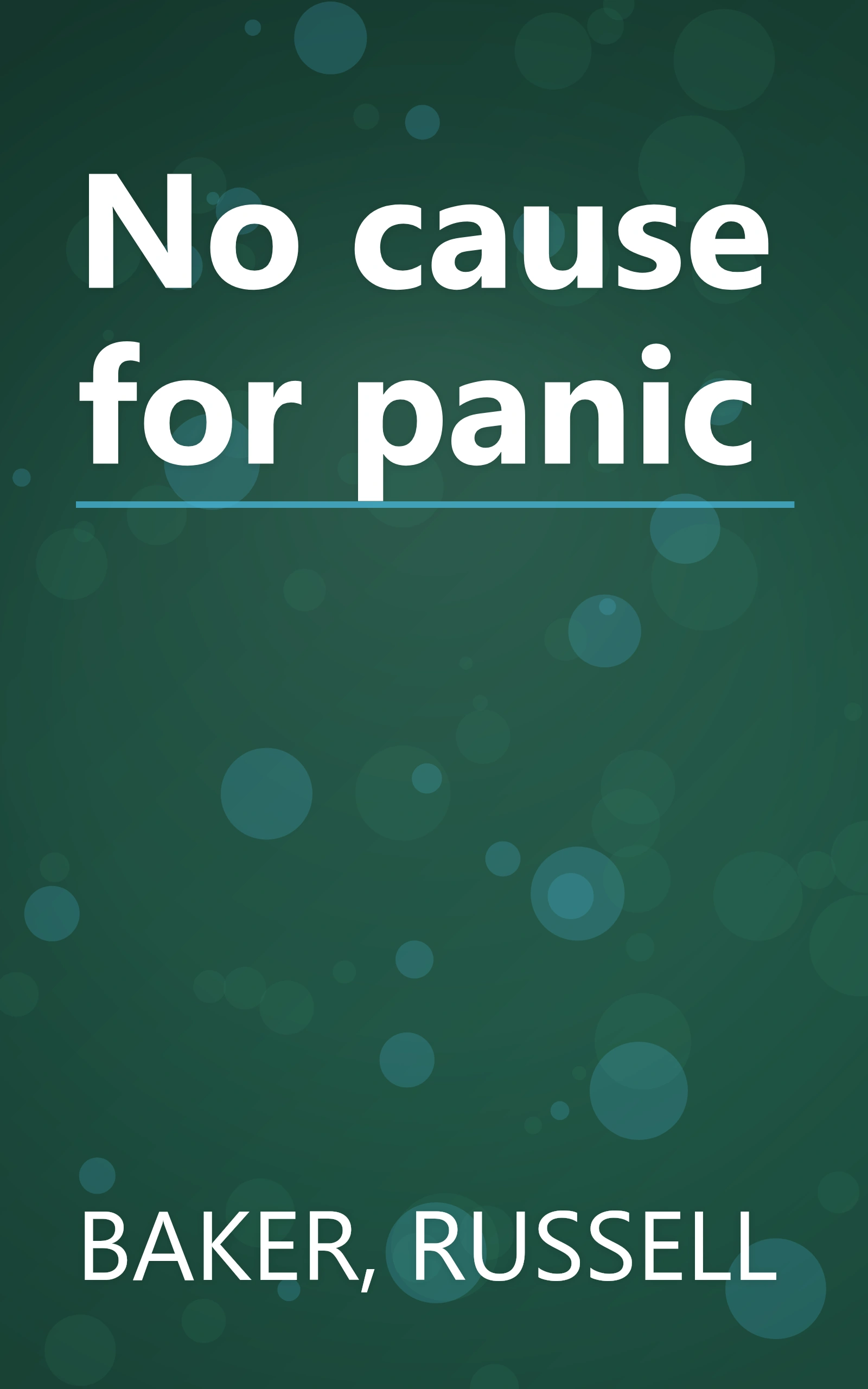 No cause for panic book cover