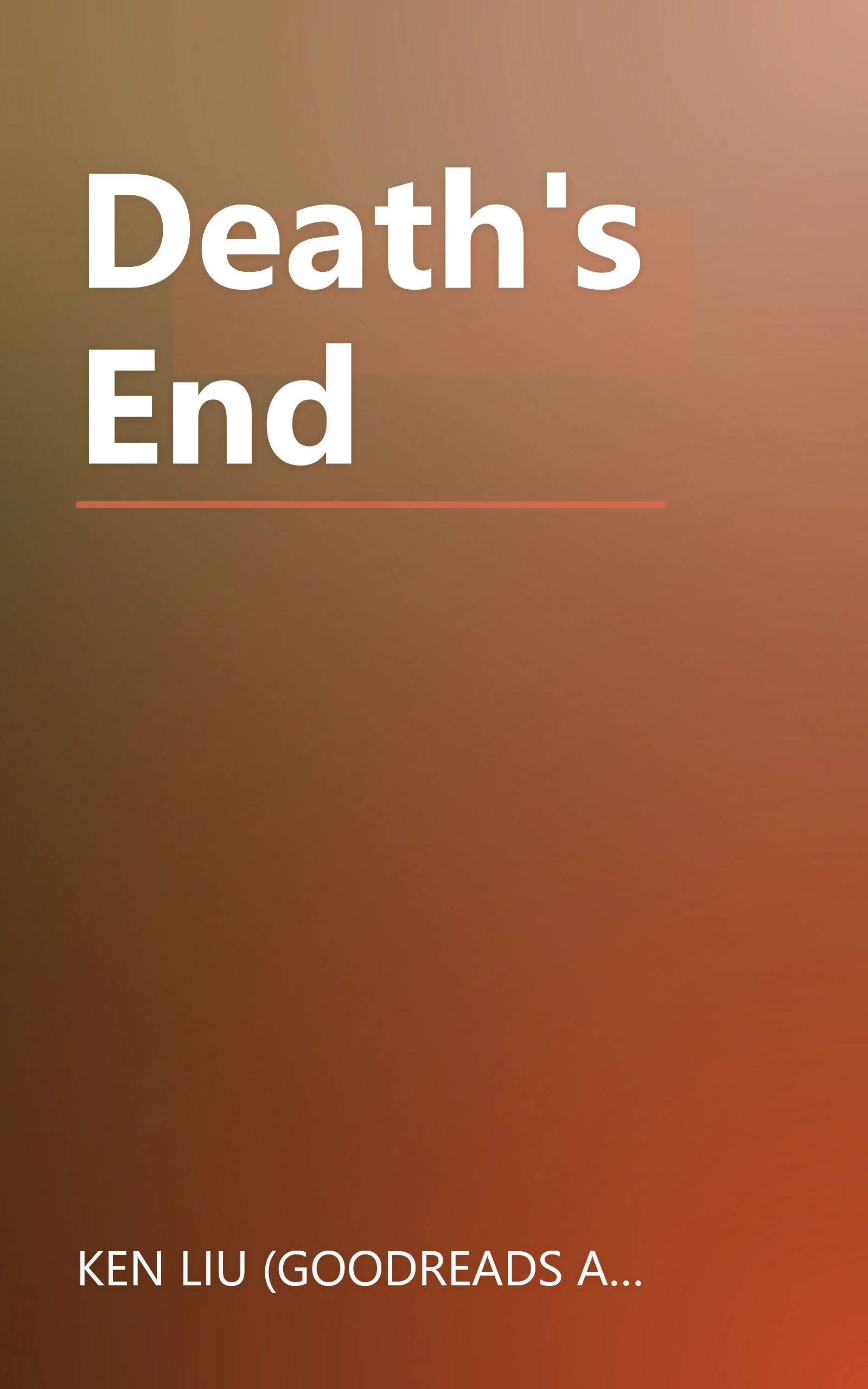 Death's End book cover