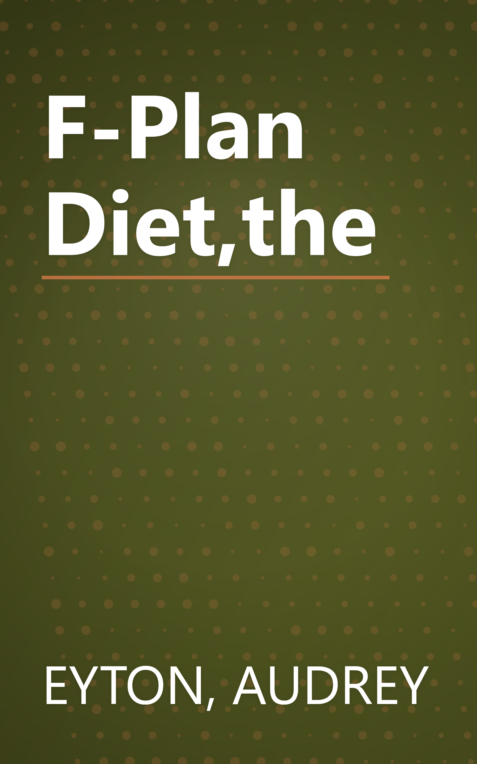 F-Plan Diet,the book cover