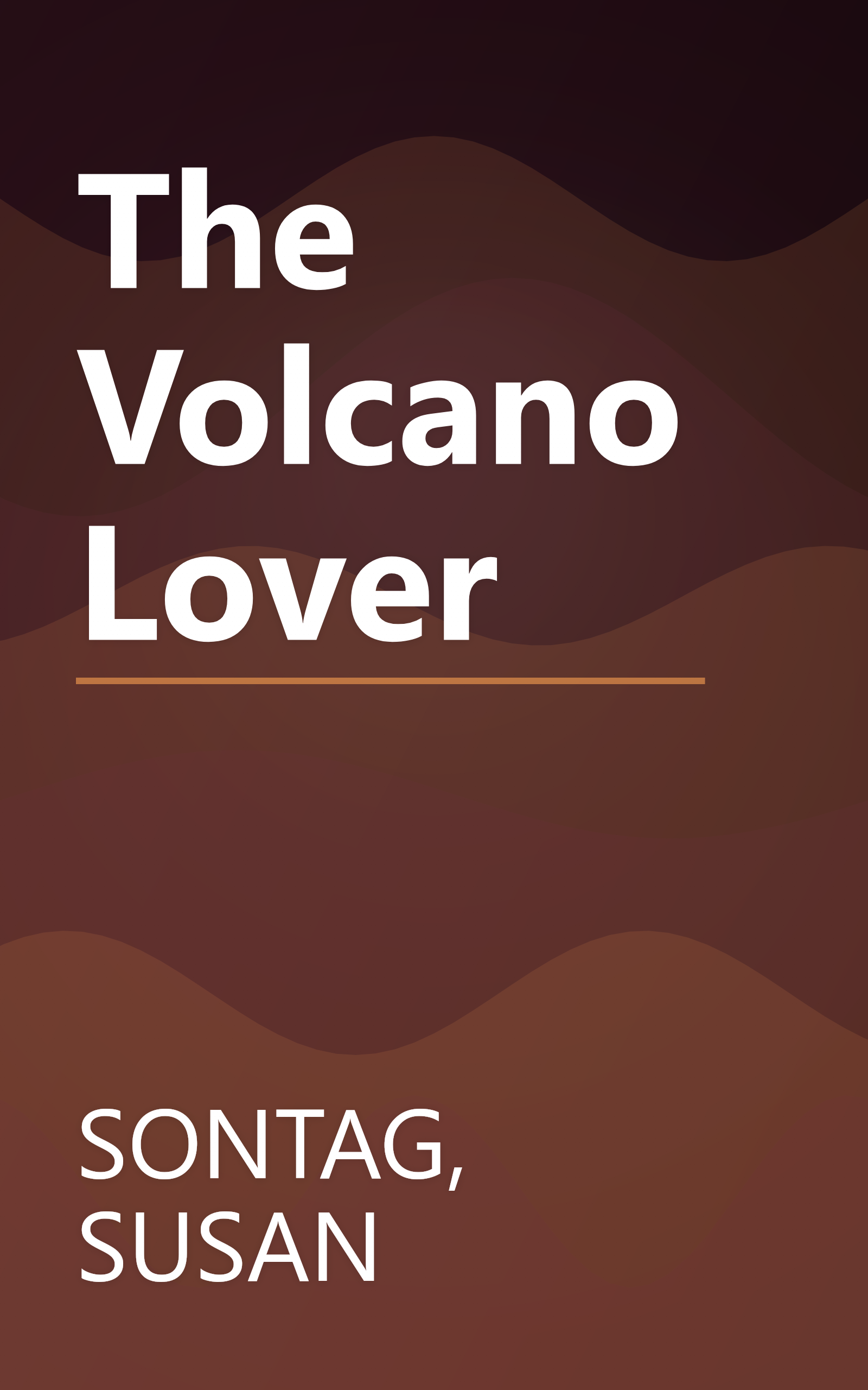 The Volcano Lover book cover