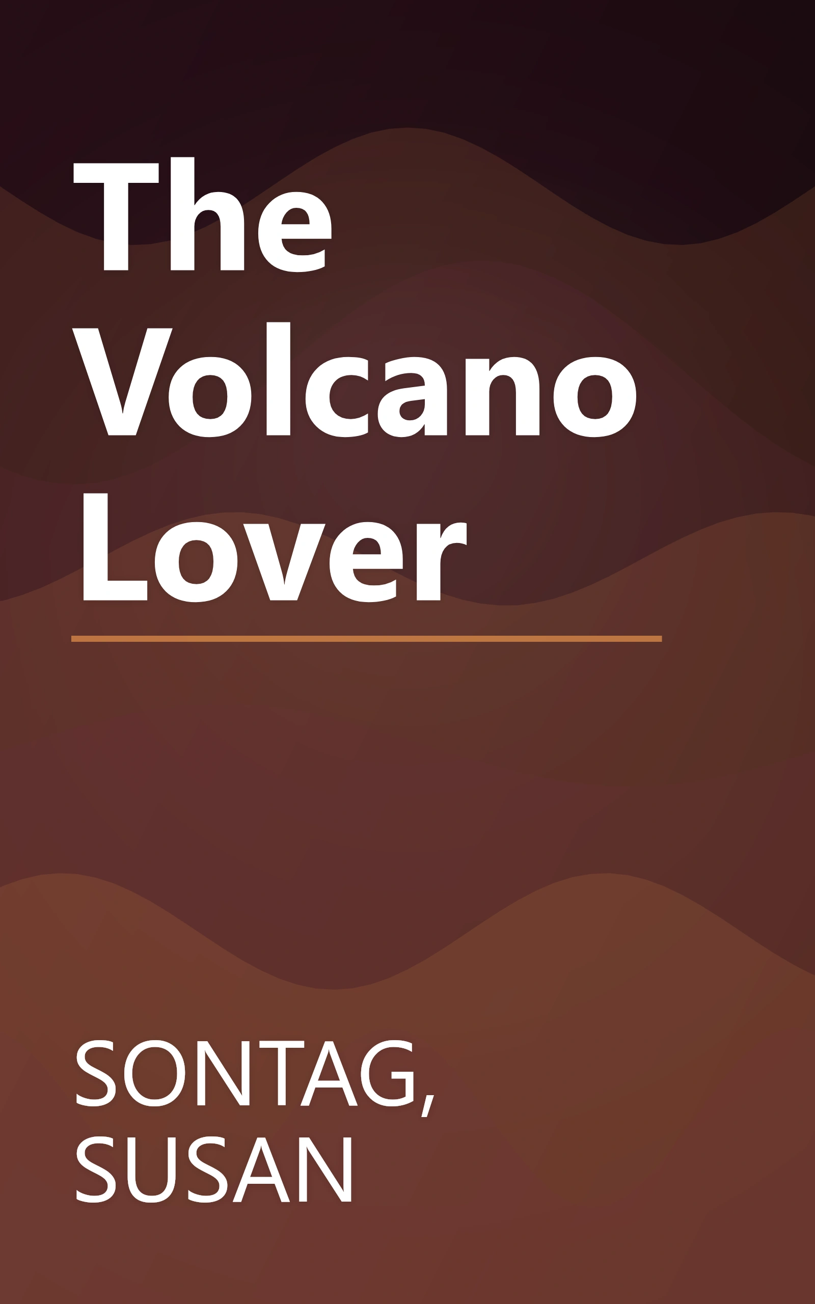 The Volcano Lover book cover