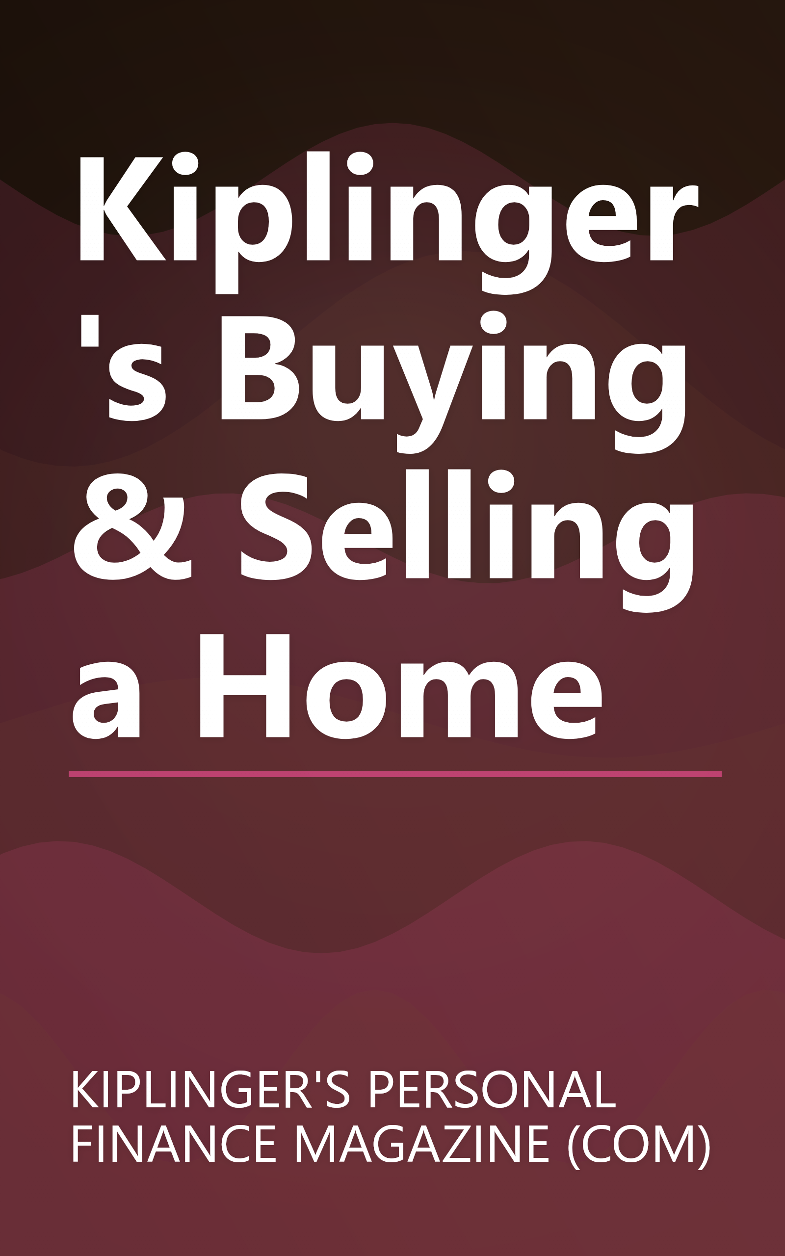 Kiplinger's Buying & Selling a Home book cover