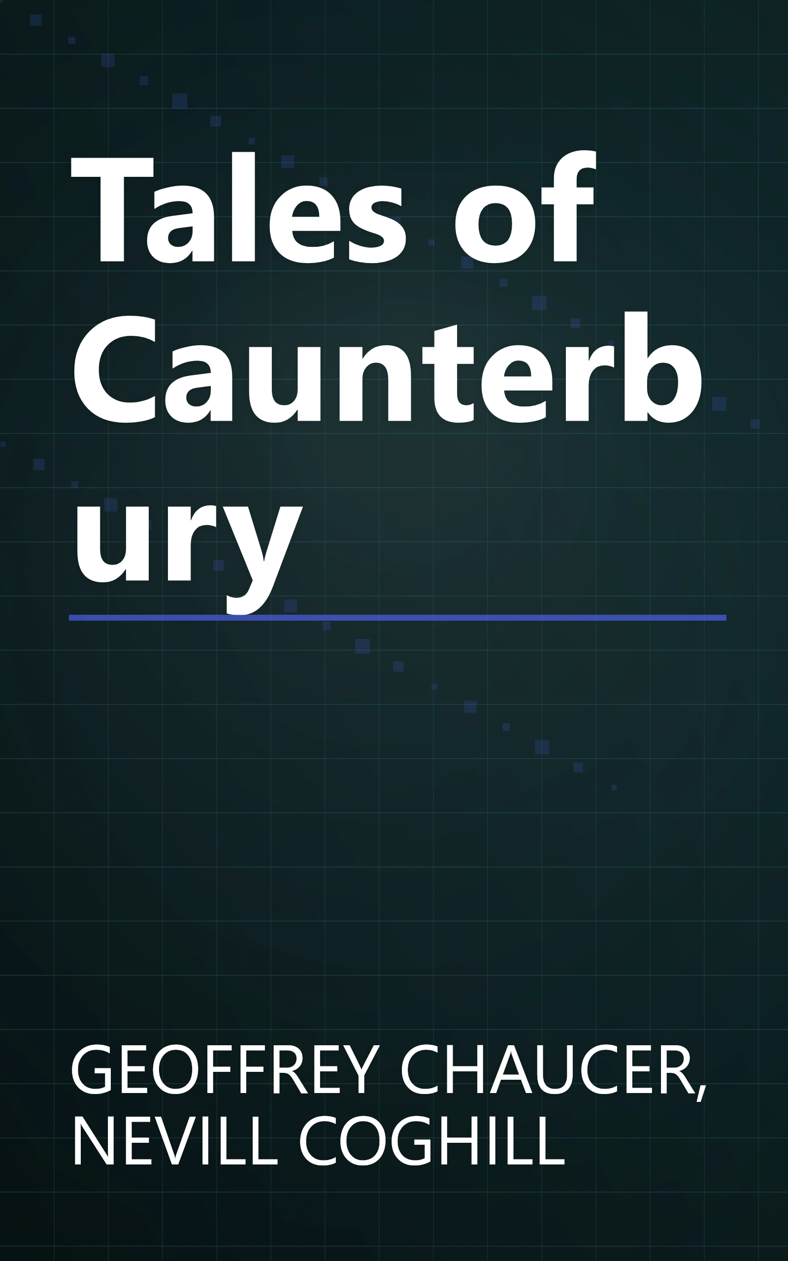 Tales of Caunterbury book cover