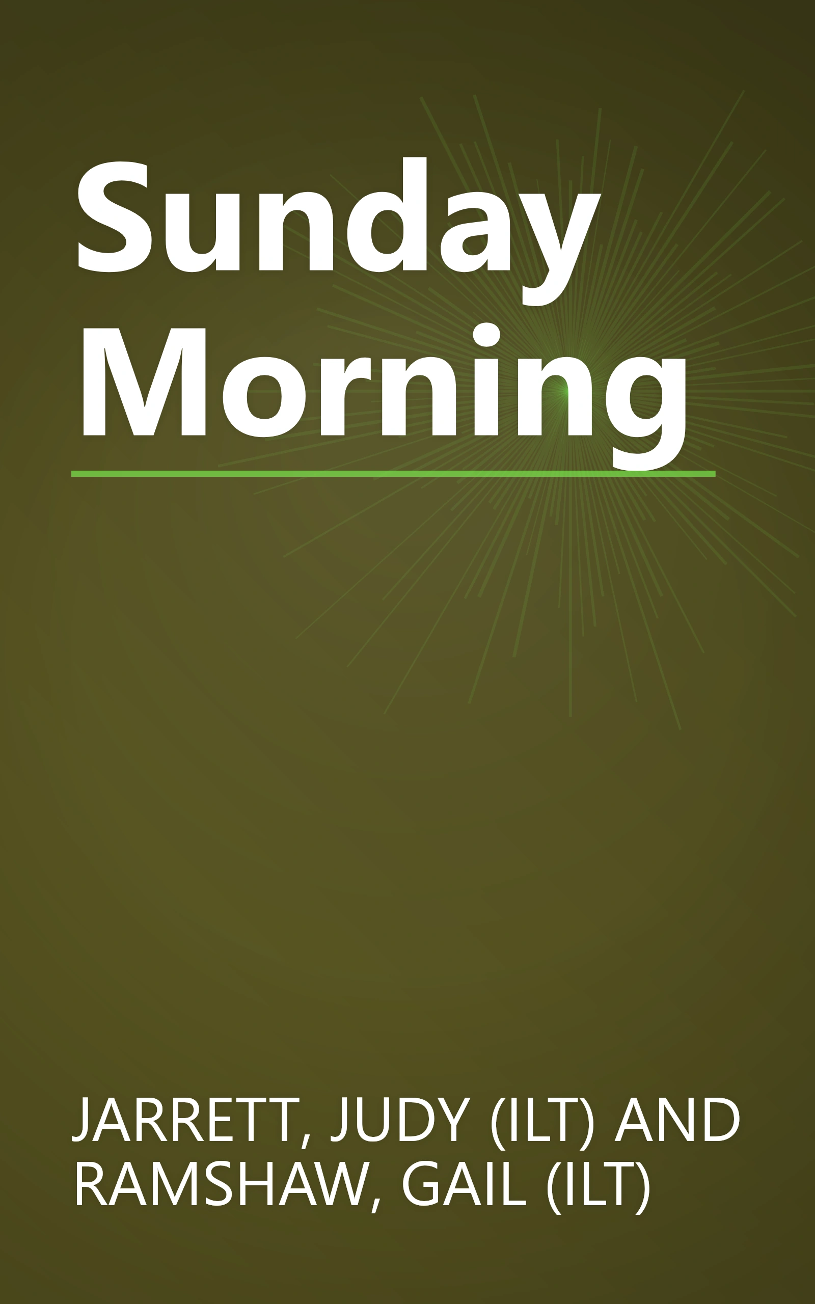 Sunday Morning book cover