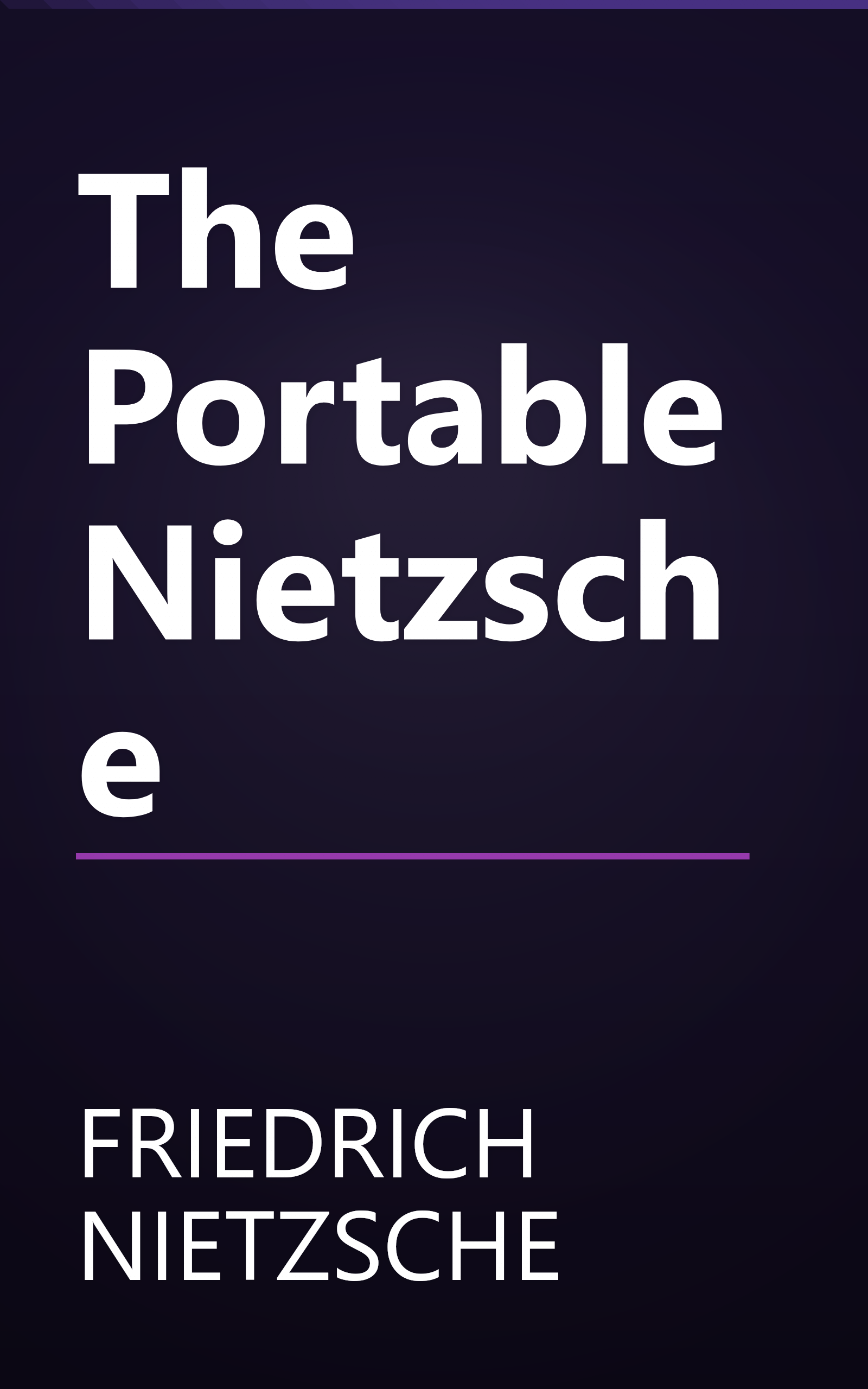 The Portable Nietzsche book cover