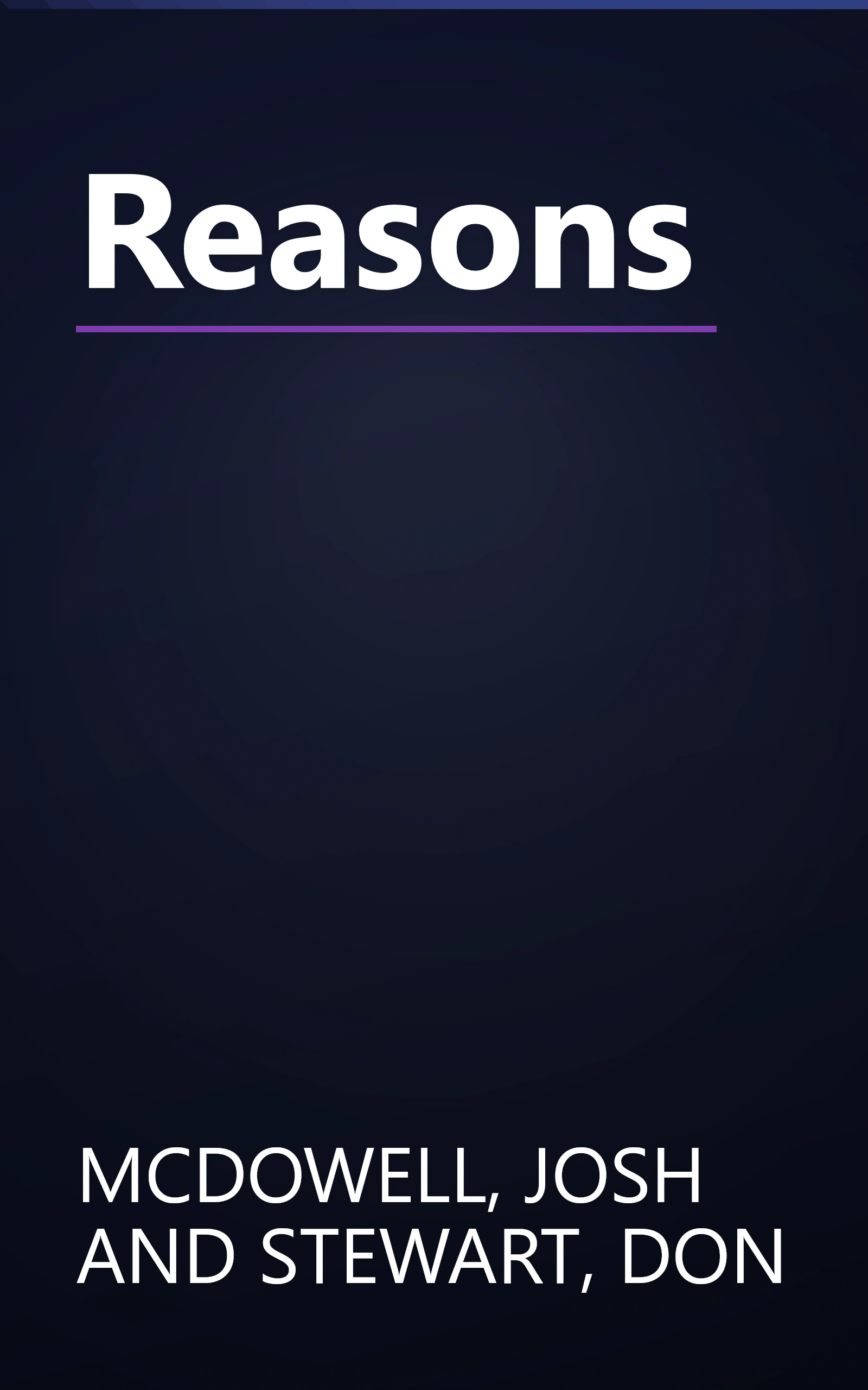 Reasons book cover