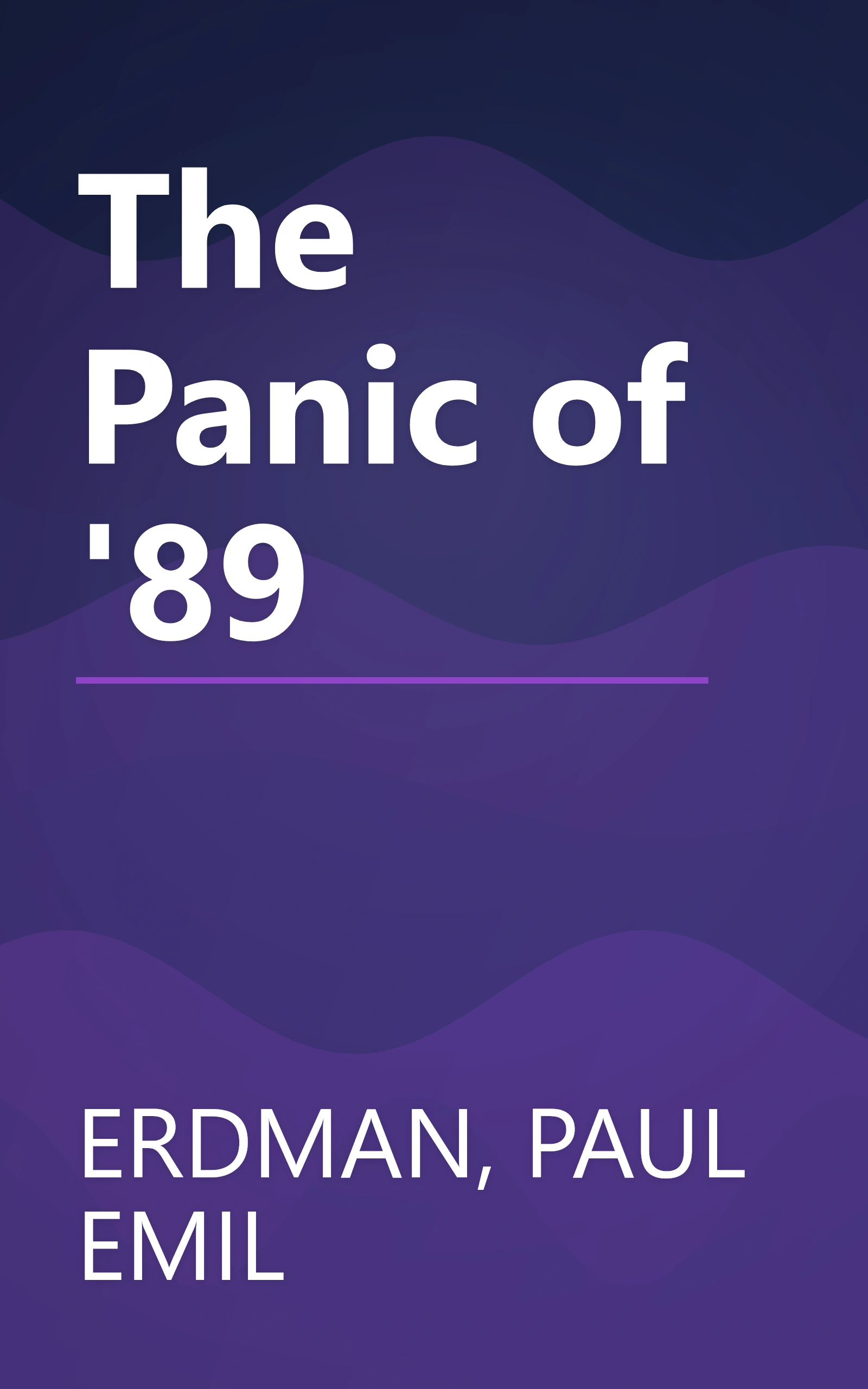 The Panic of '89 book cover