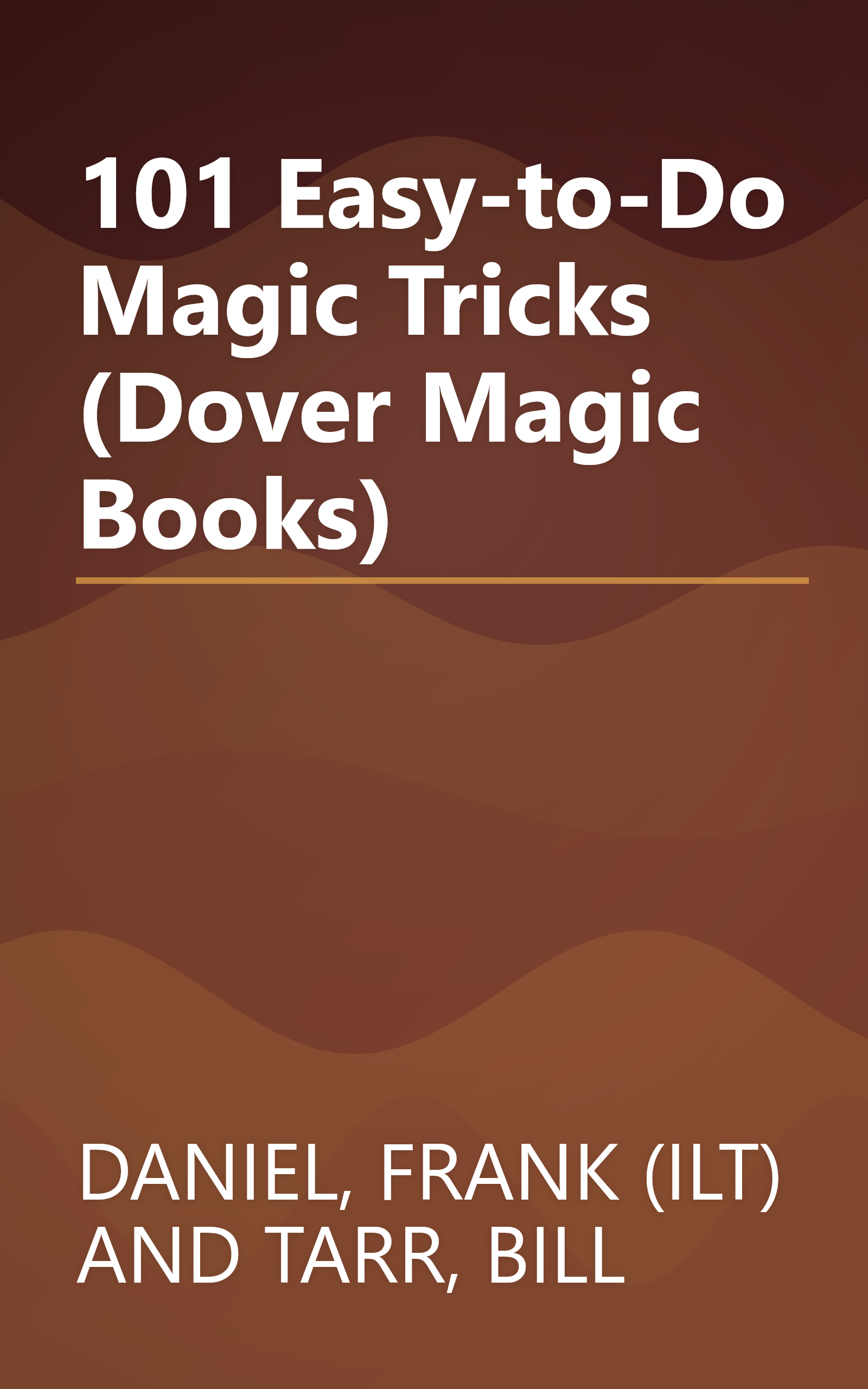 101 Easy-to-Do Magic Tricks (Dover Magic Books) book cover