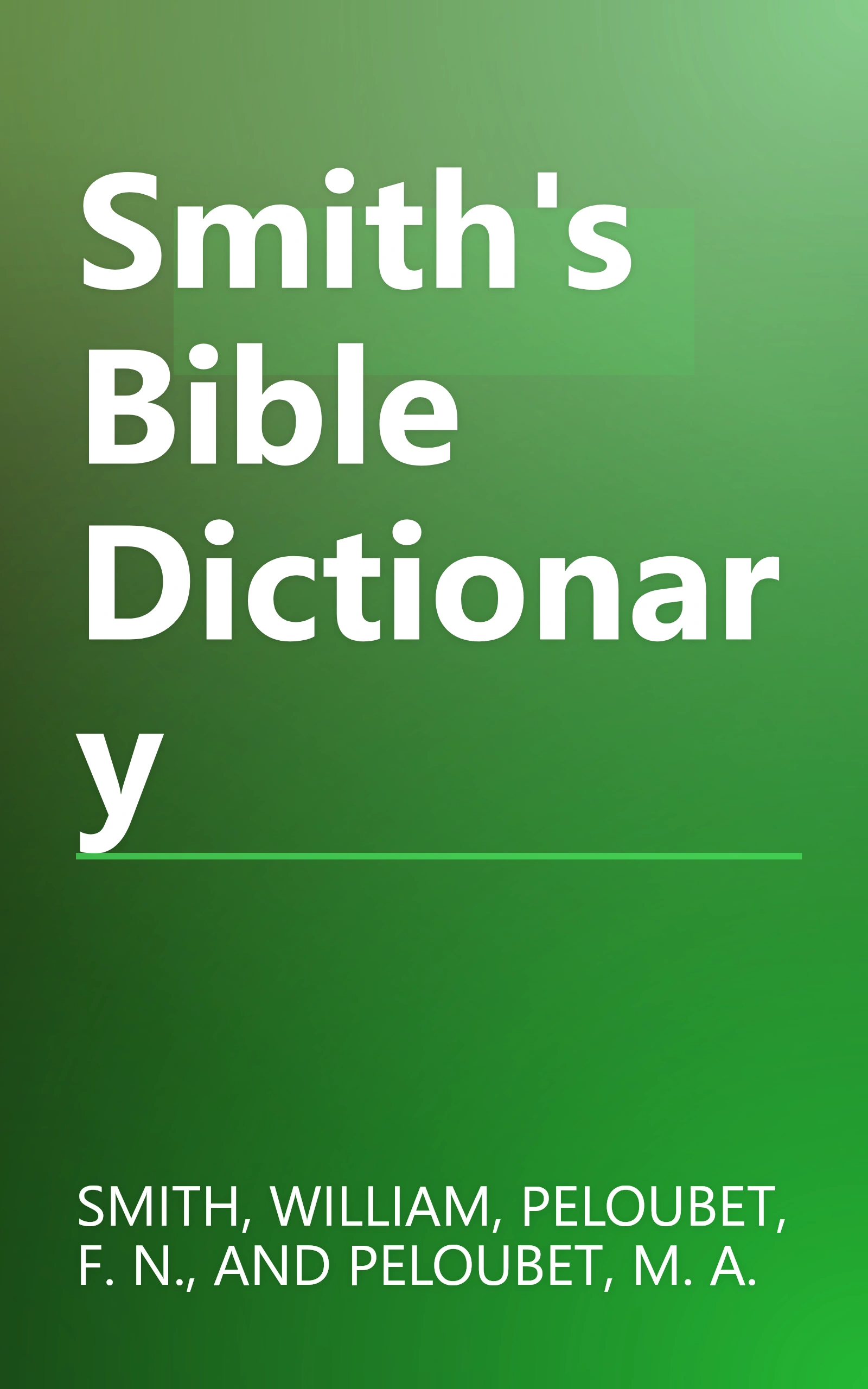 Smith's Bible Dictionary book cover