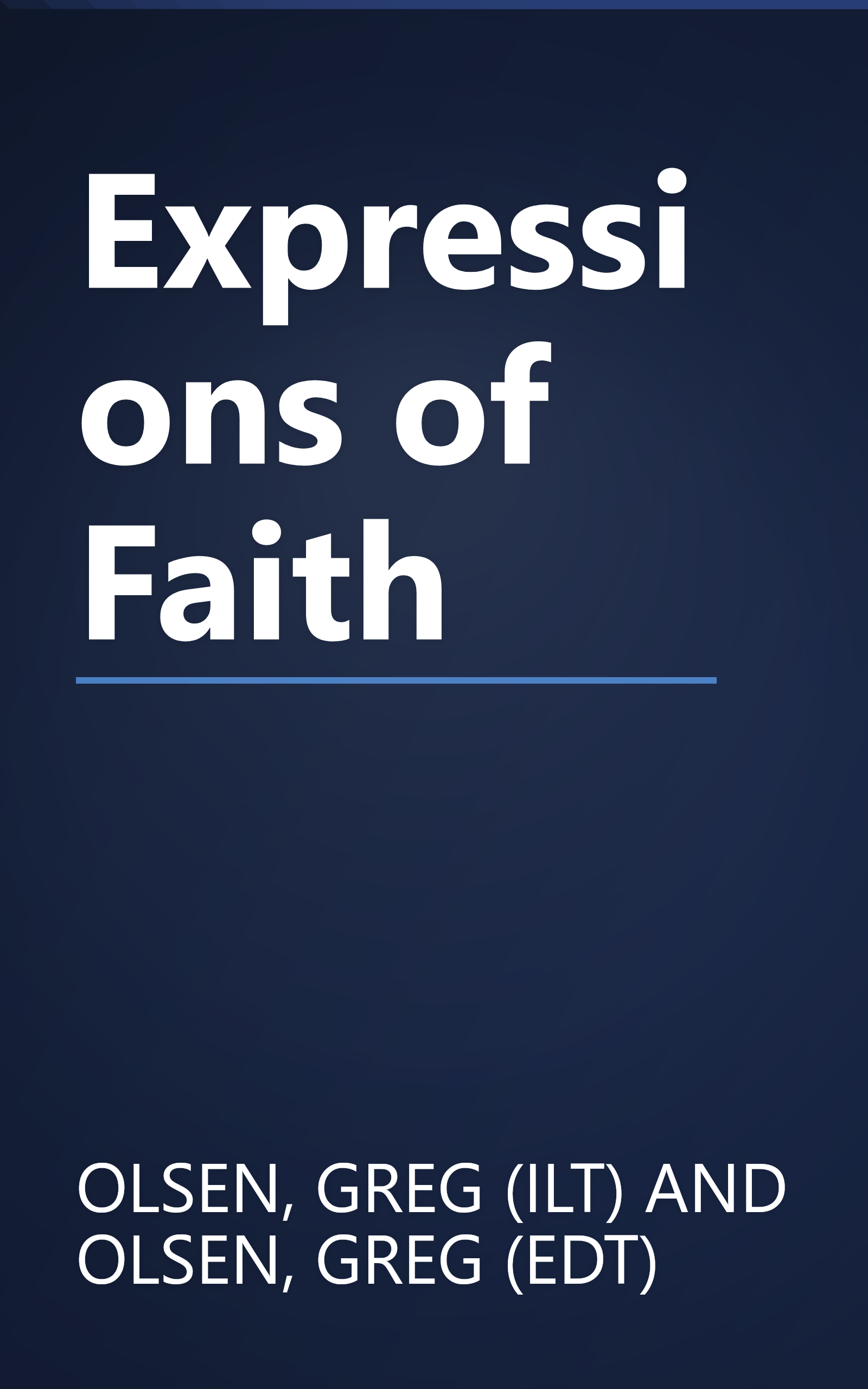 Expressions of Faith book cover