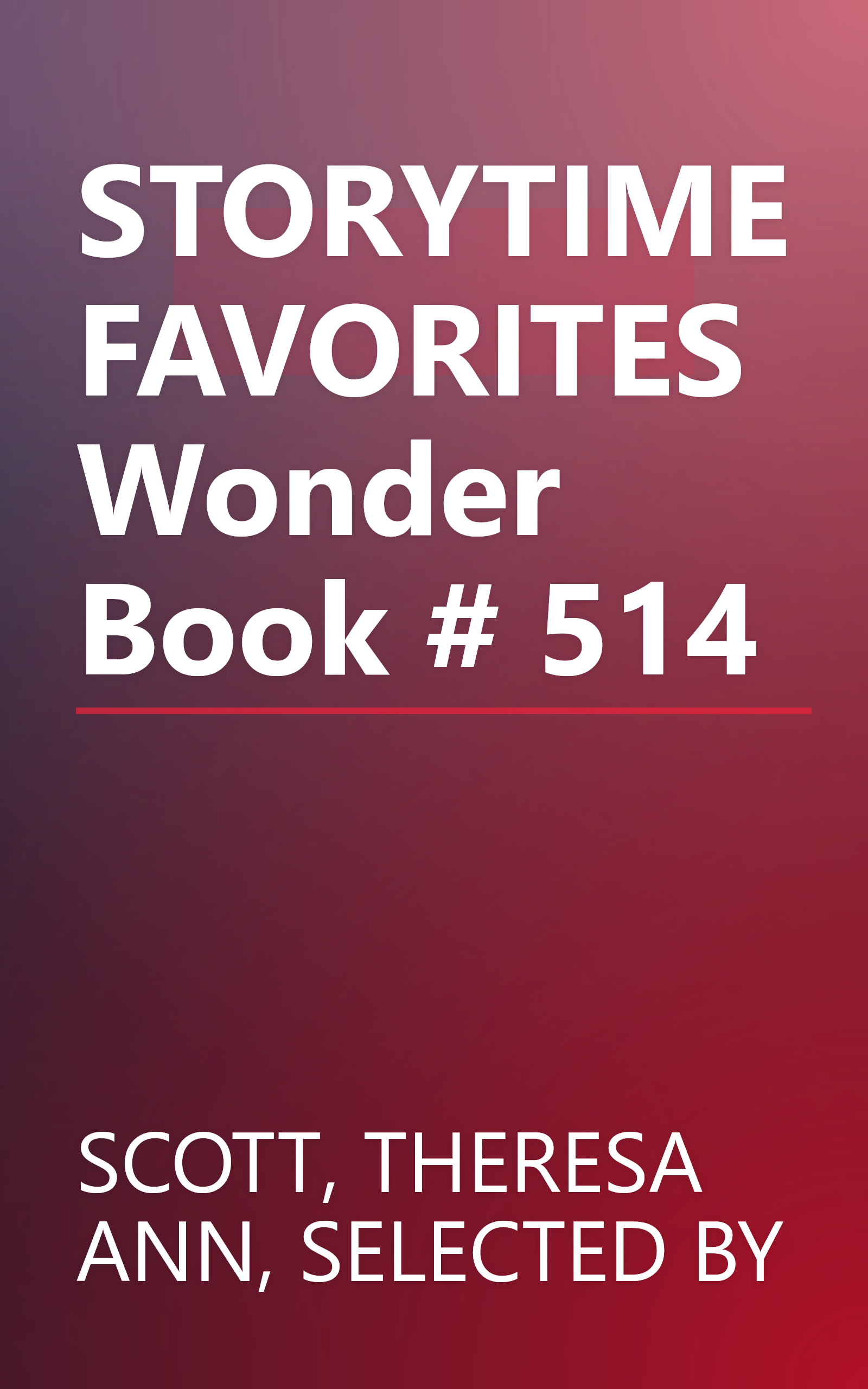STORYTIME FAVORITES Wonder Book # 514 book cover
