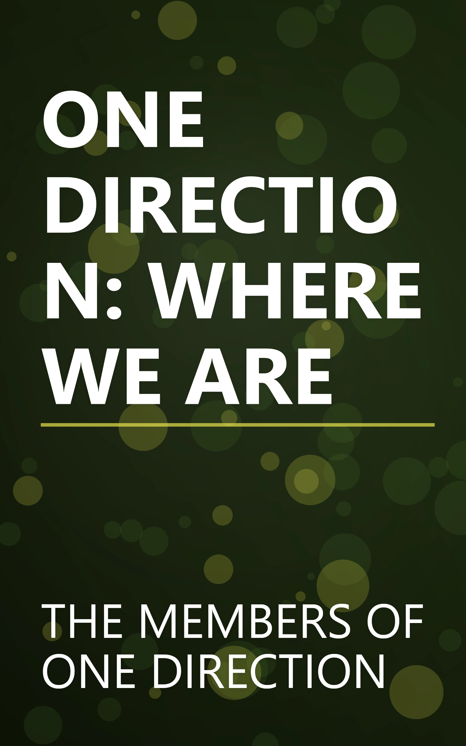 ONE DIRECTION: WHERE WE ARE book cover