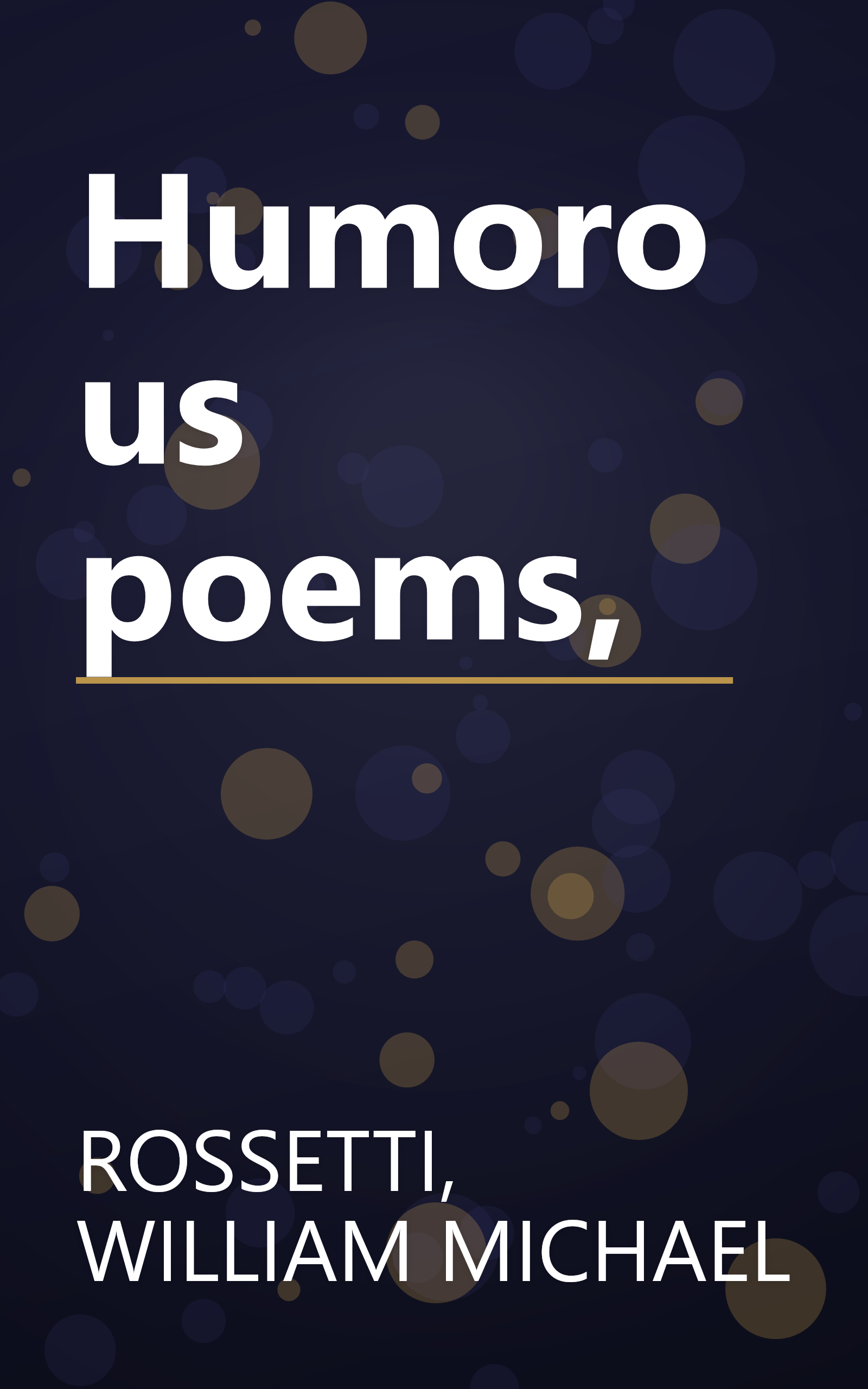 Humorous poems, book cover