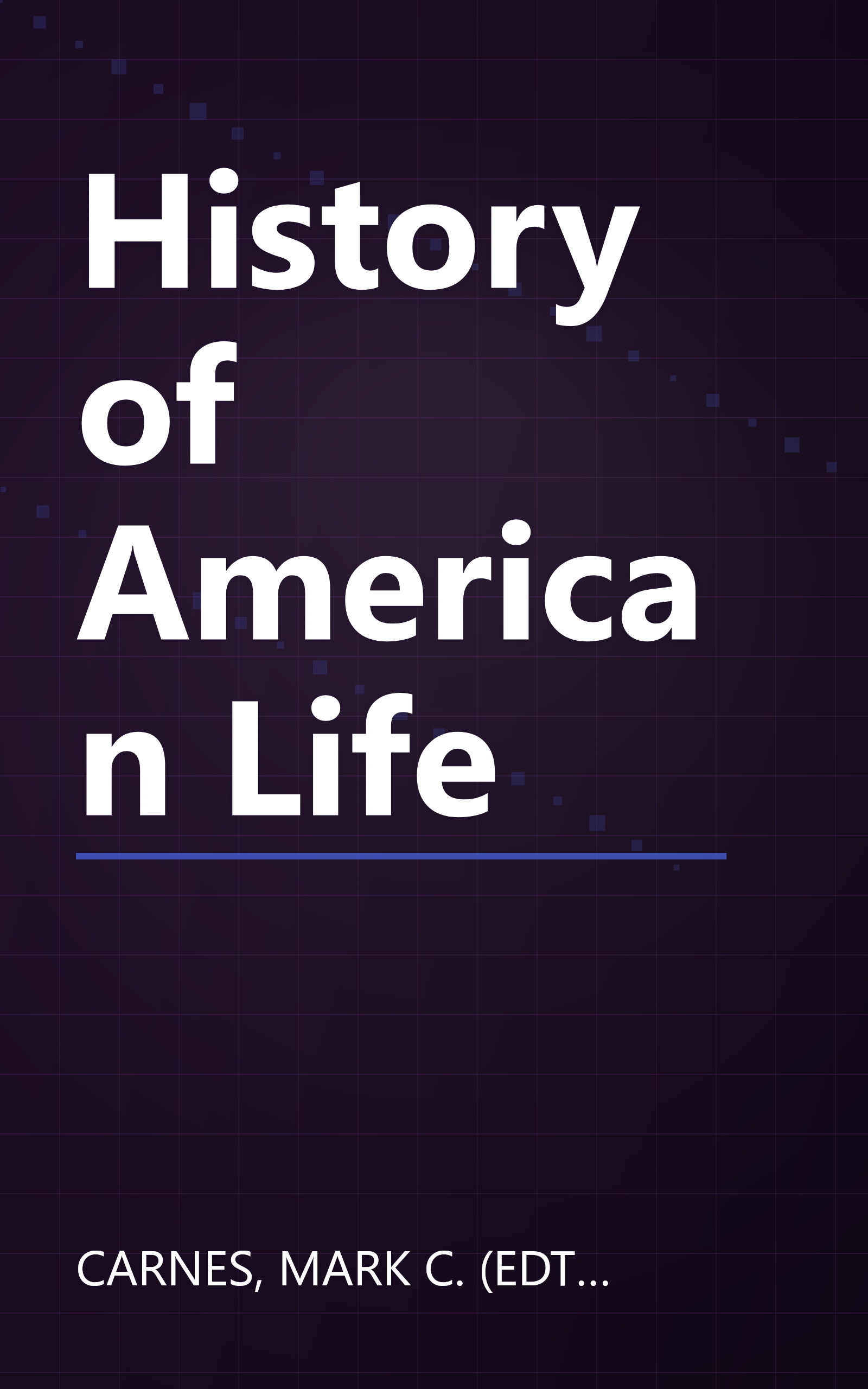History of American Life book cover
