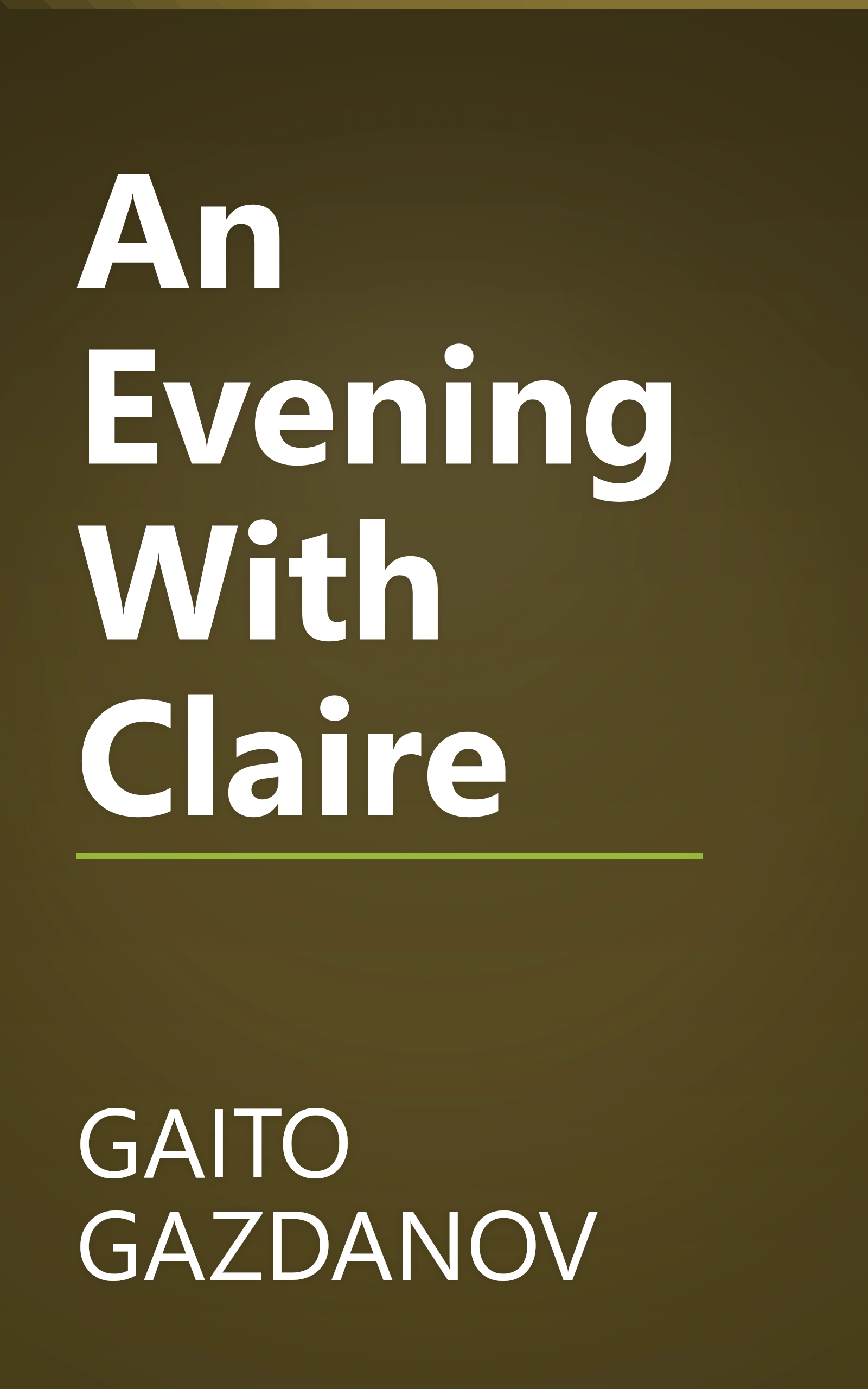An Evening With Claire book cover