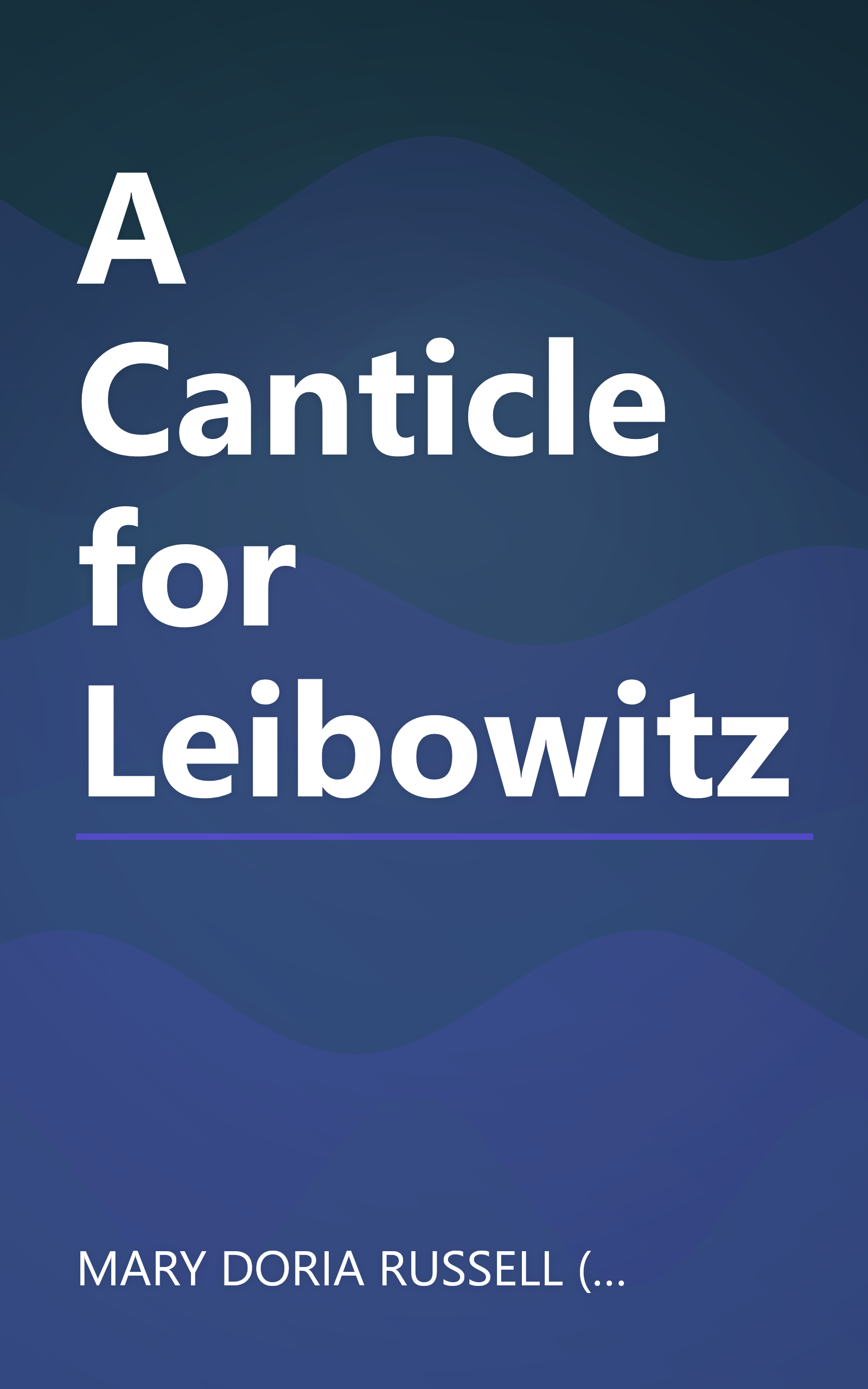 A Canticle for Leibowitz book cover