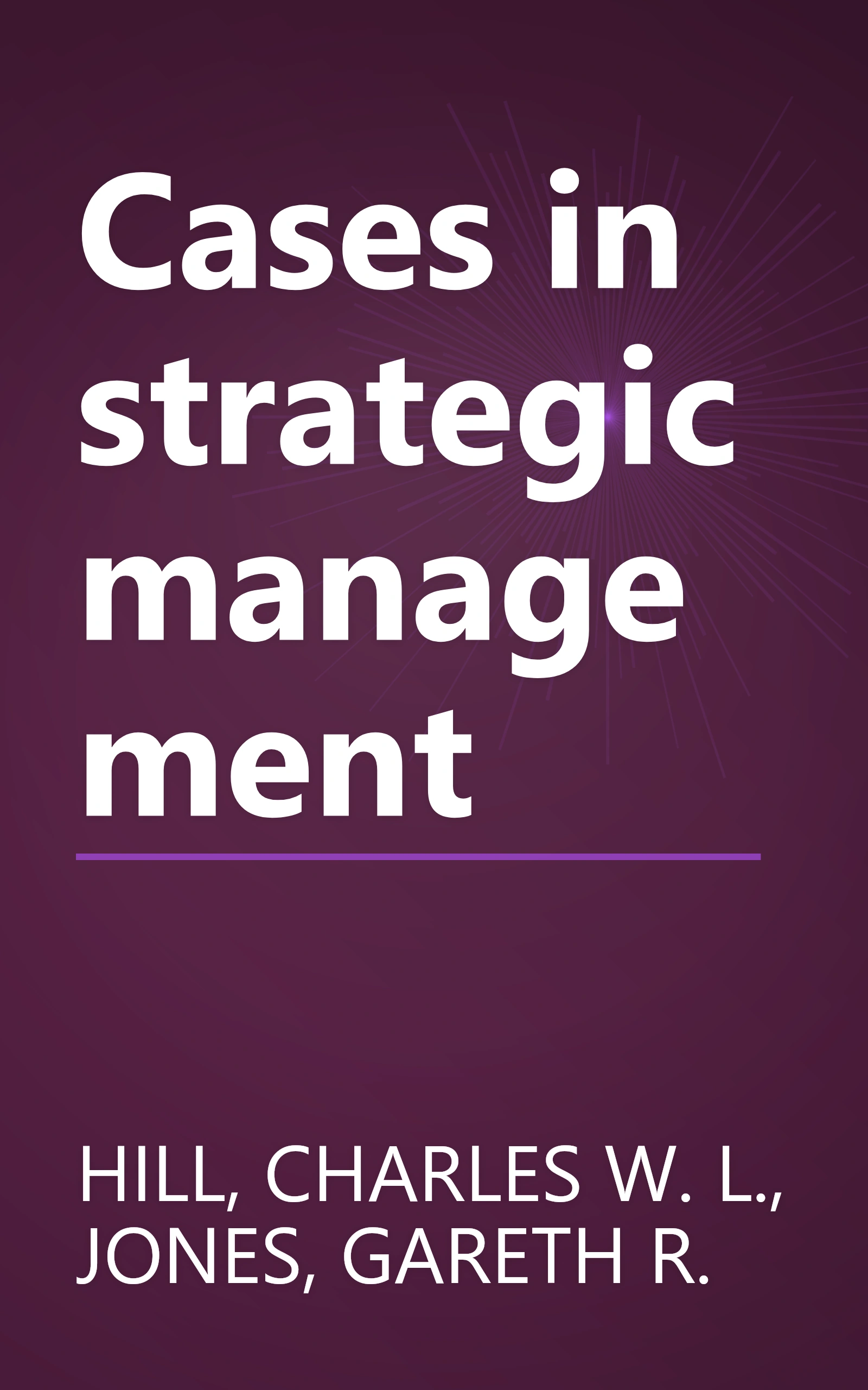 Cases in strategic management book cover