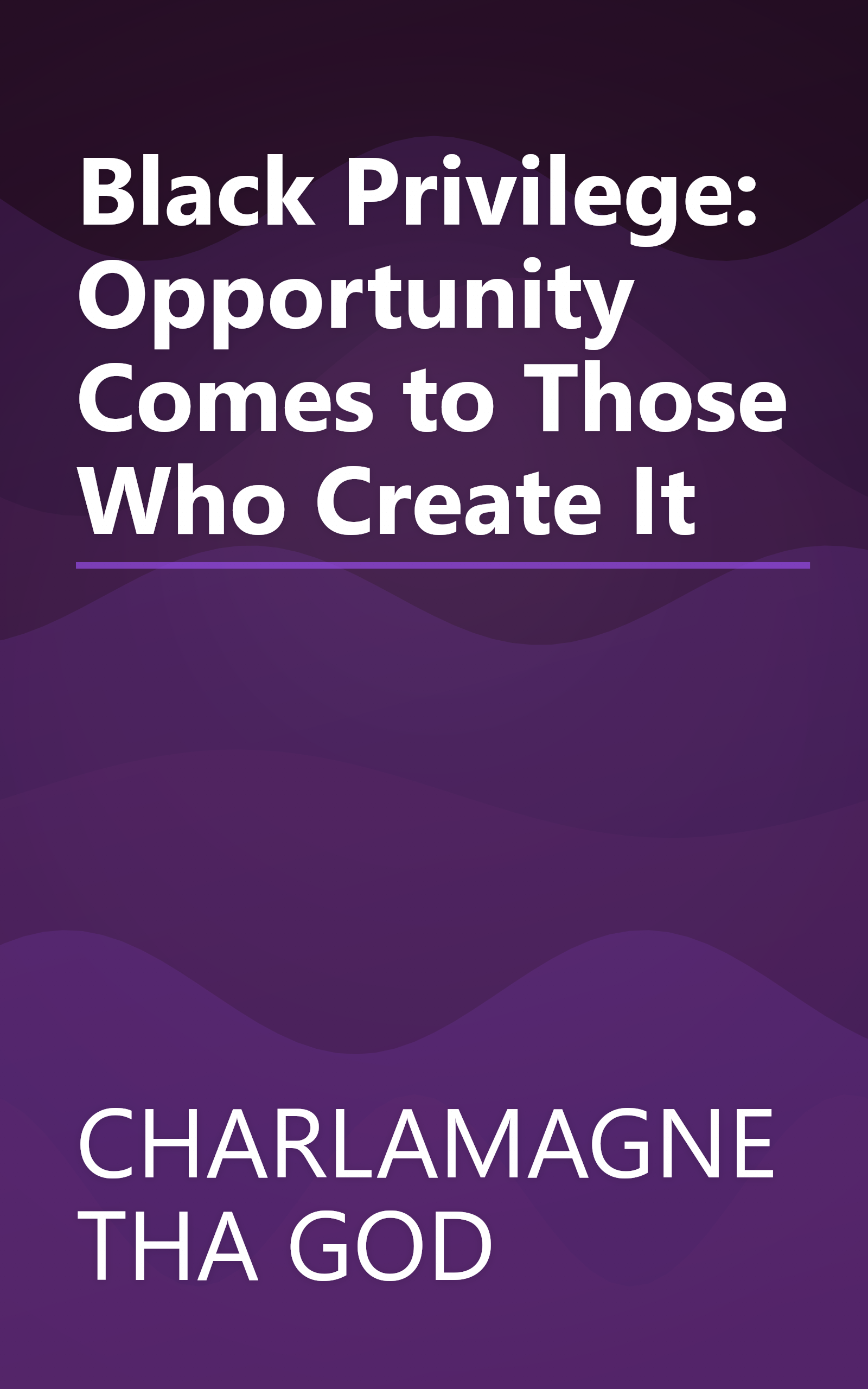 Black Privilege: Opportunity Comes to Those Who Create It book cover
