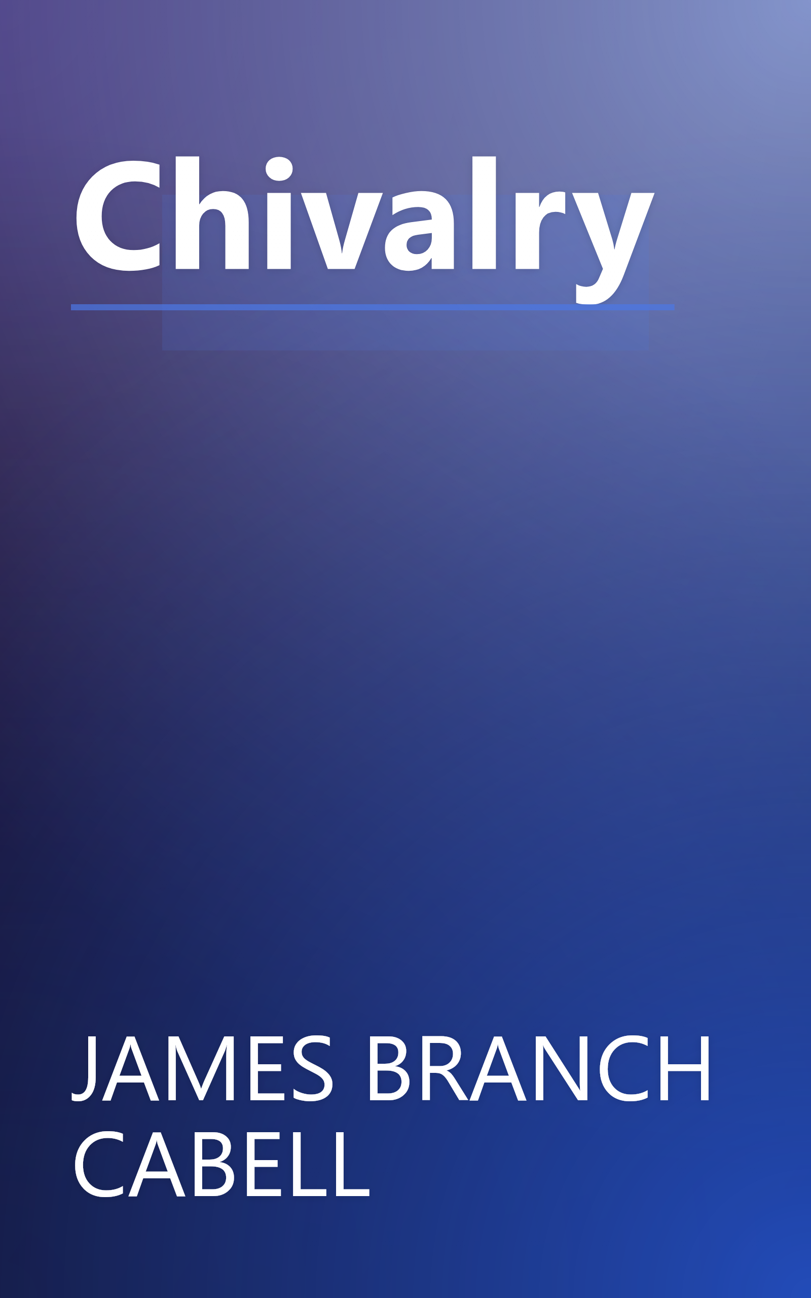 Chivalry book cover