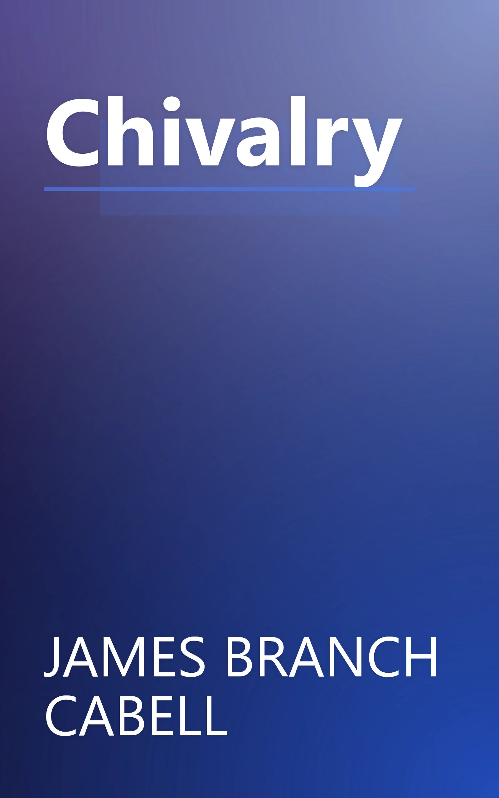 Chivalry book cover