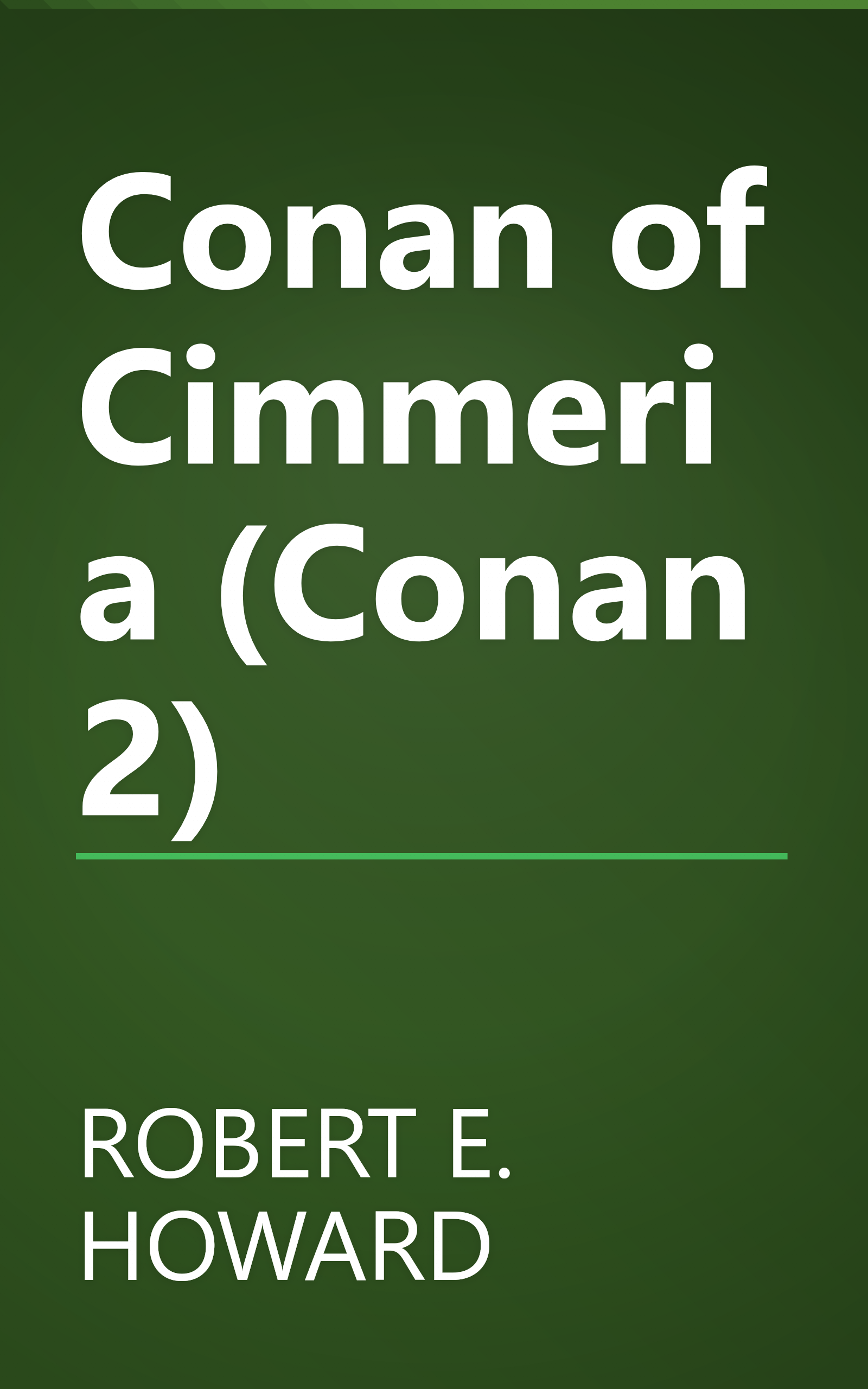 Conan of Cimmeria (Conan 2) book cover