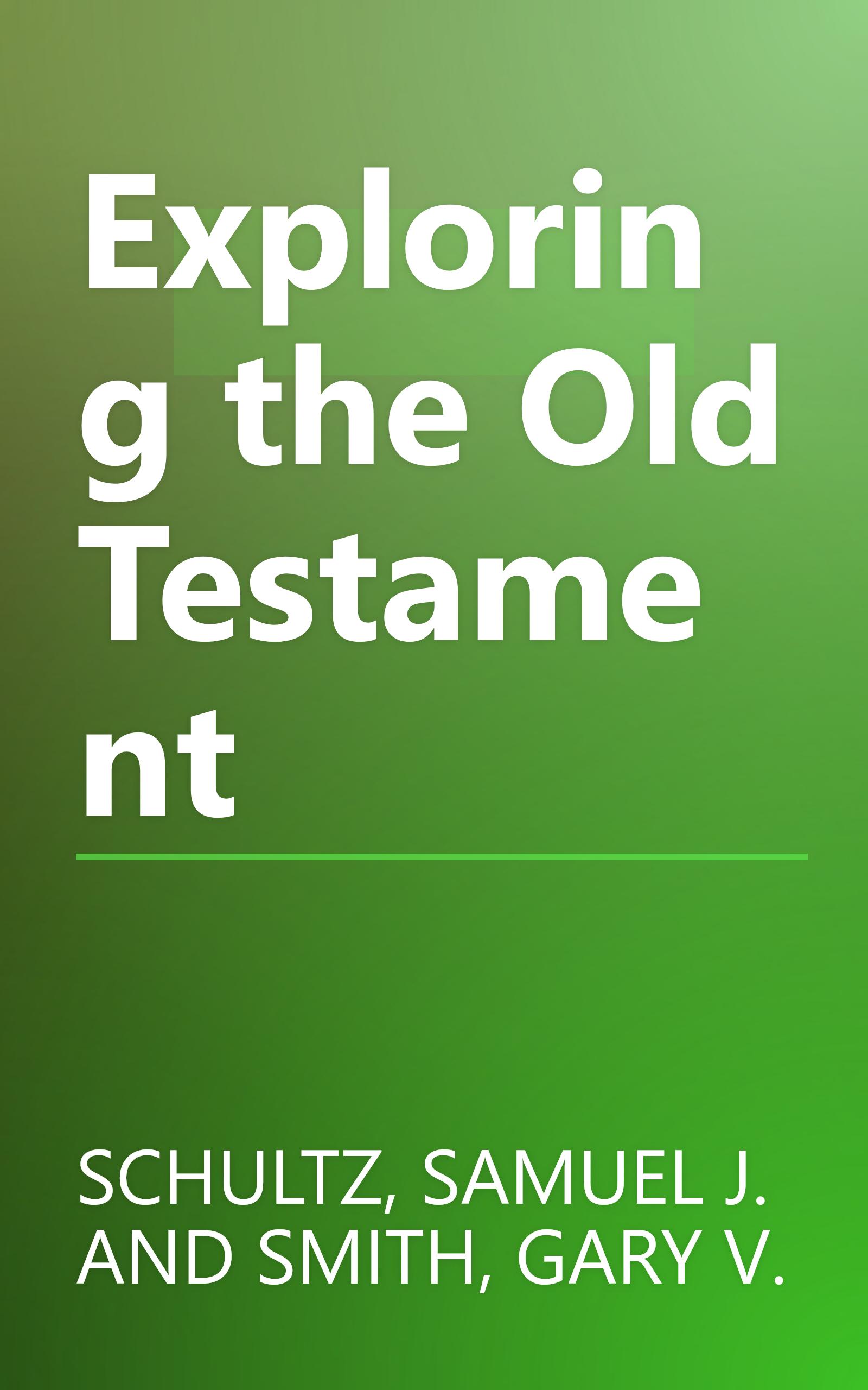 Exploring the Old Testament book cover
