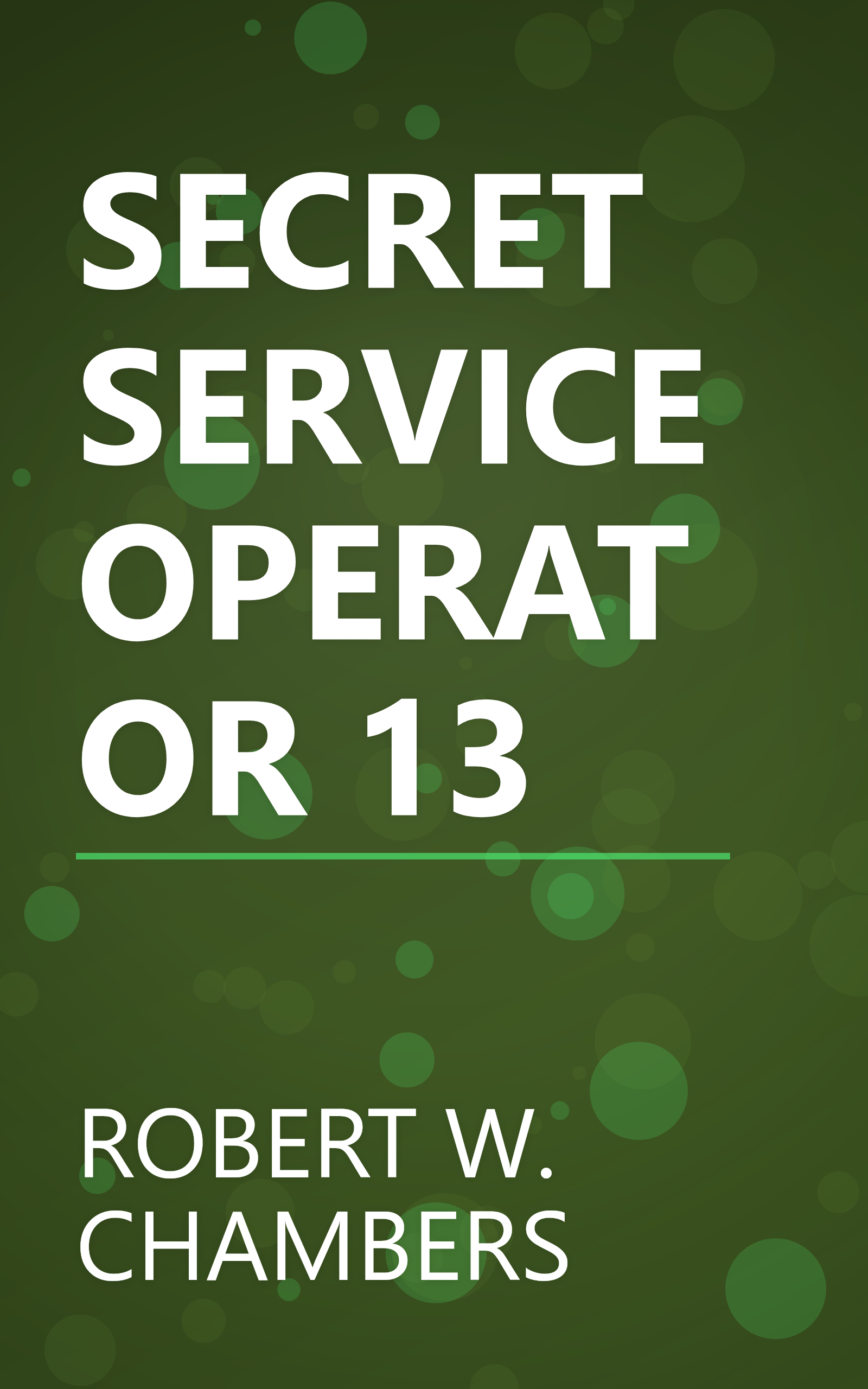 SECRET SERVICE OPERATOR 13 book cover