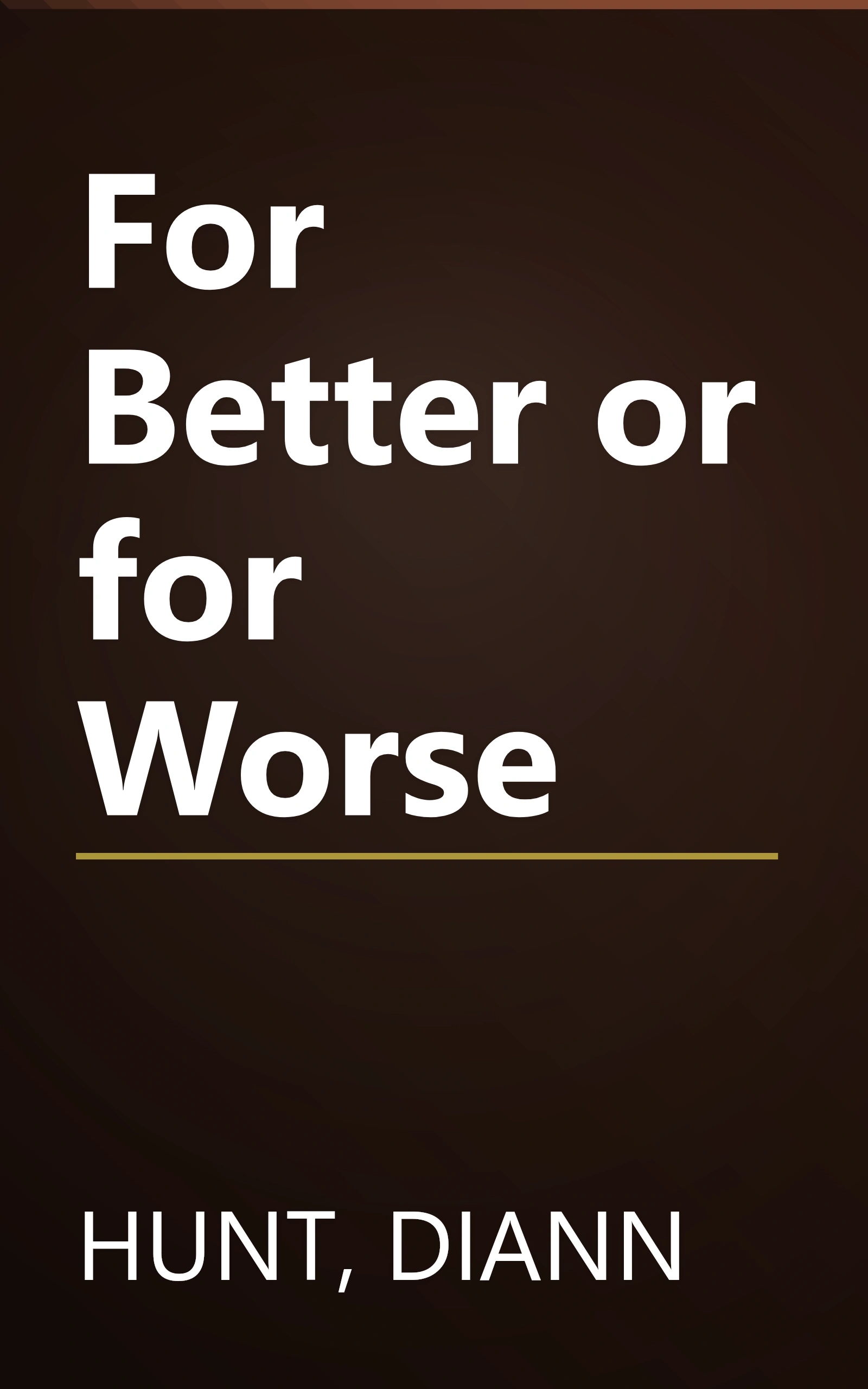 For Better or for Worse book cover
