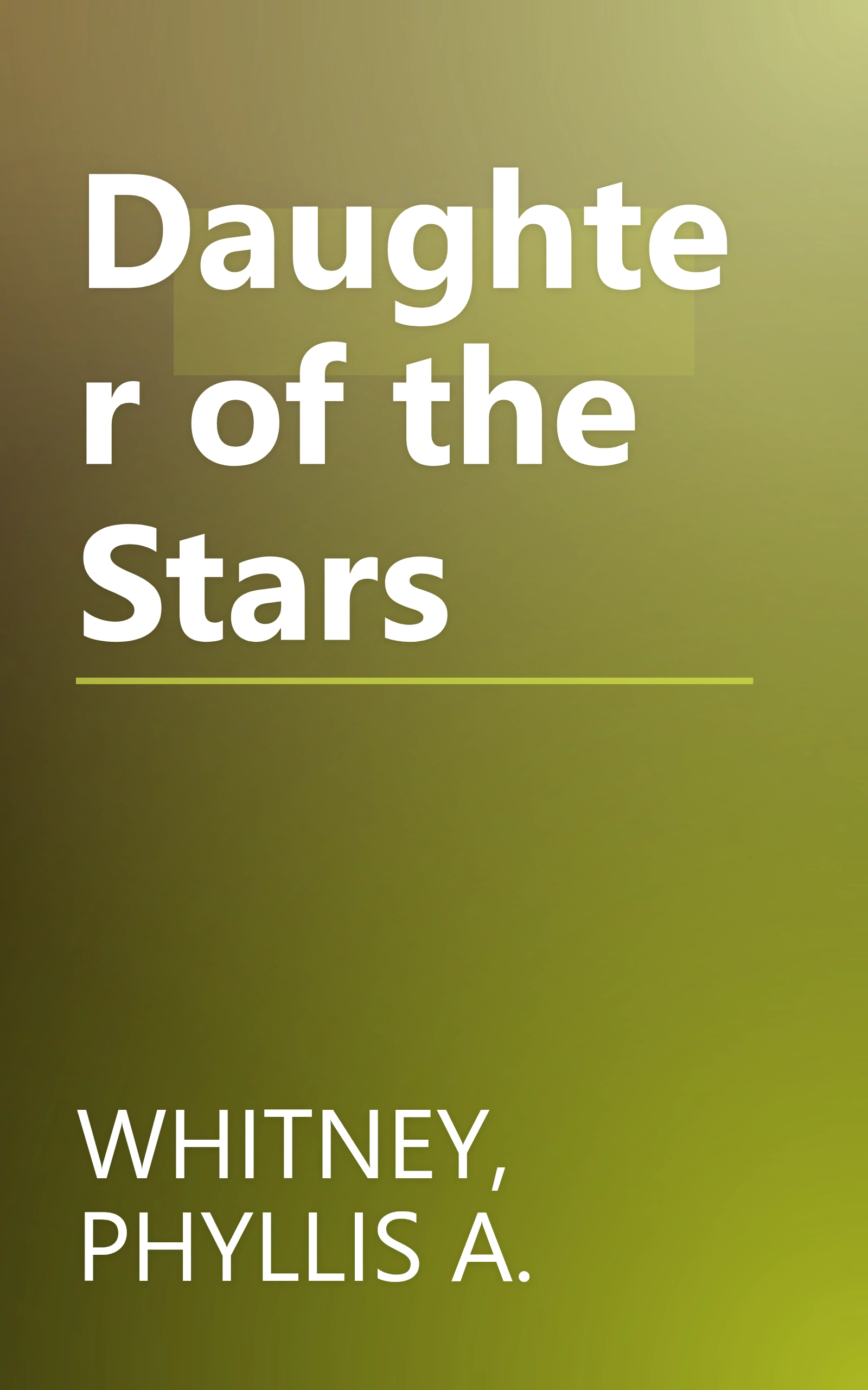 Daughter of the Stars book cover