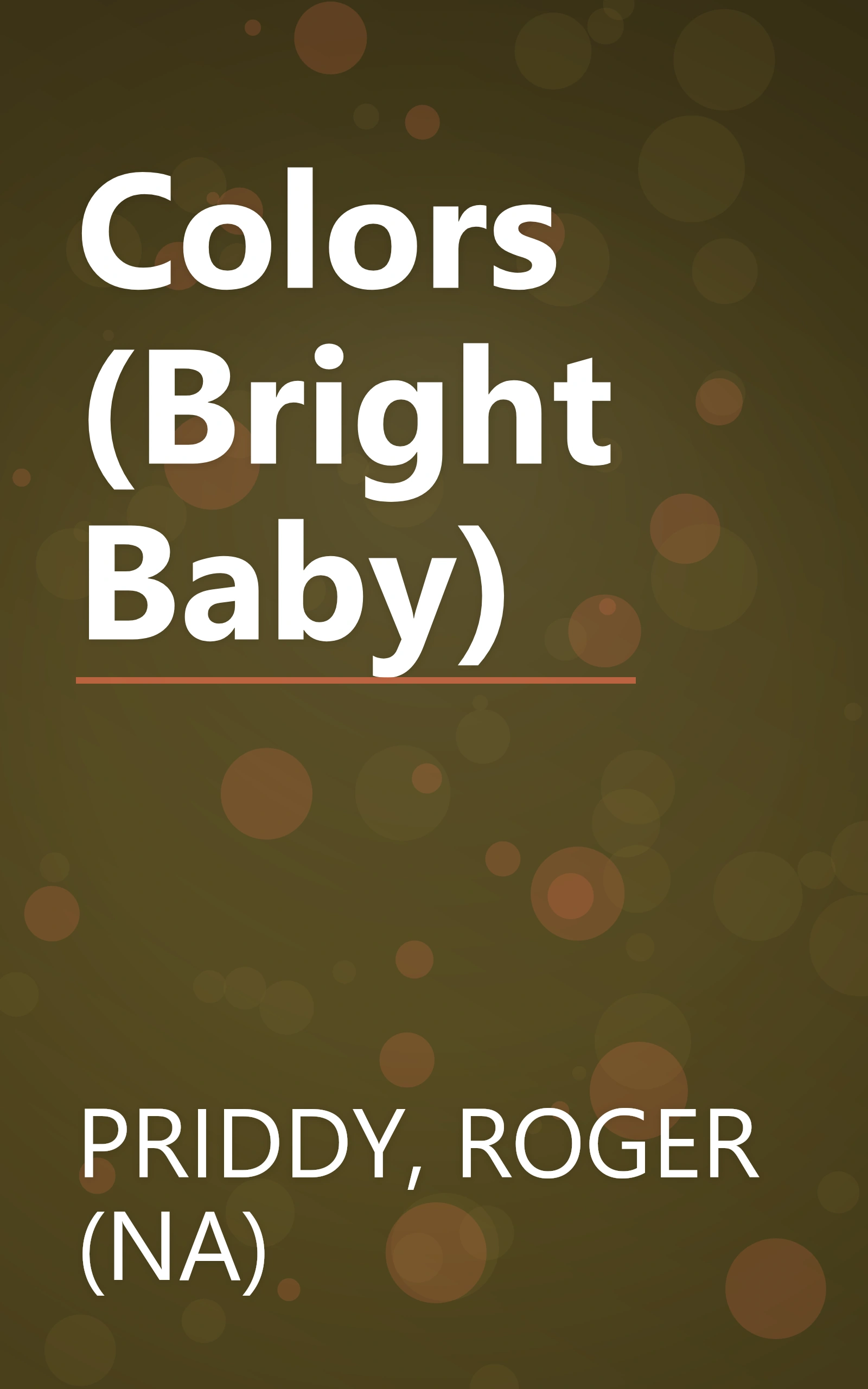 Colors (Bright Baby) book cover