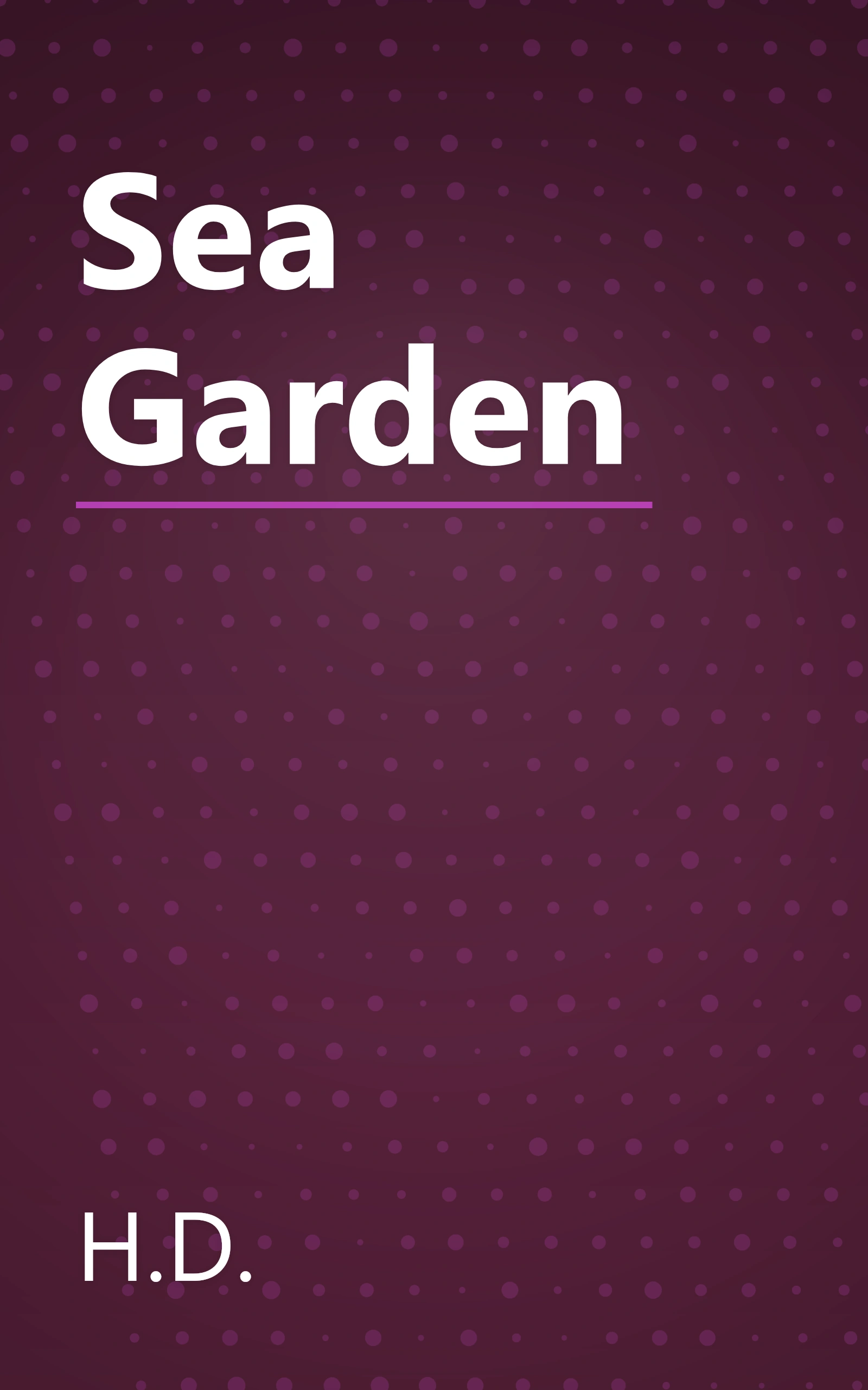 Sea Garden book cover