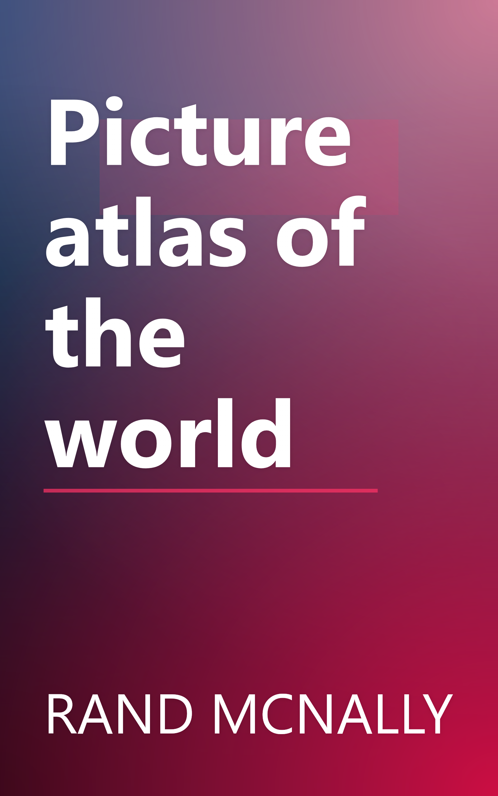 Picture atlas of the world book cover