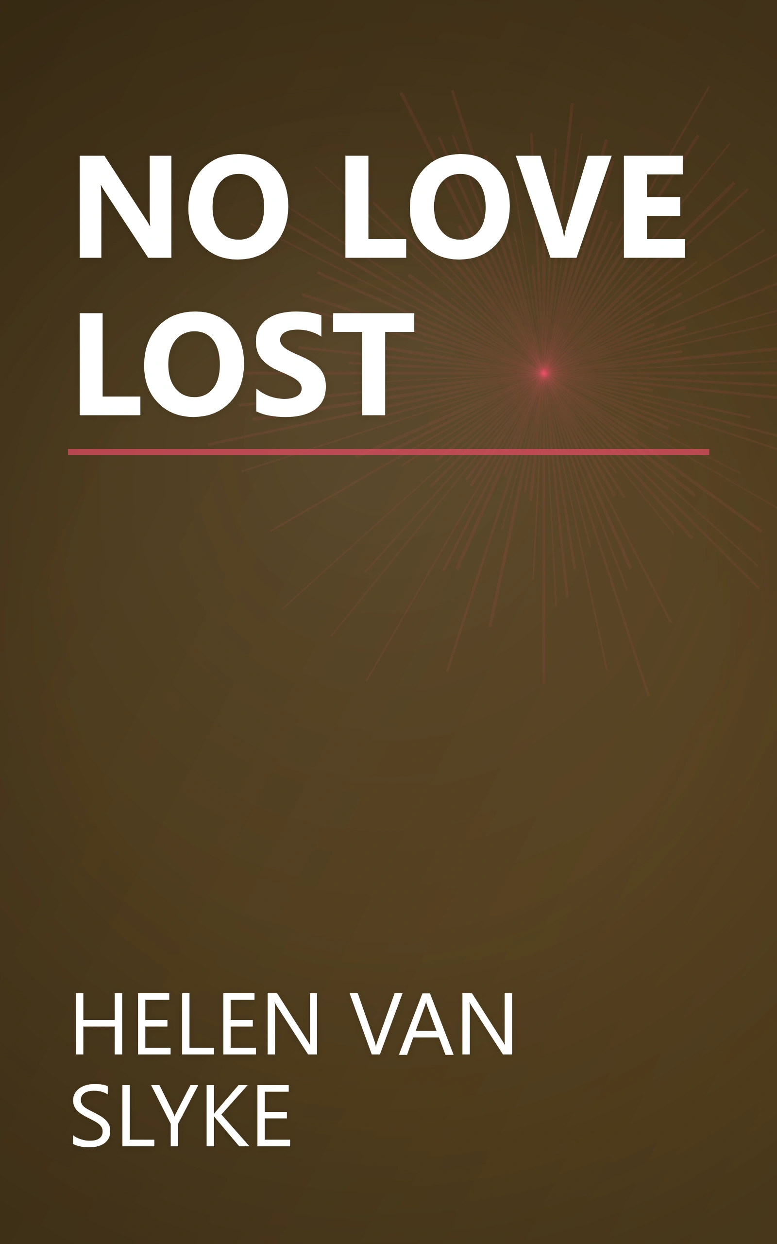 NO LOVE LOST book cover
