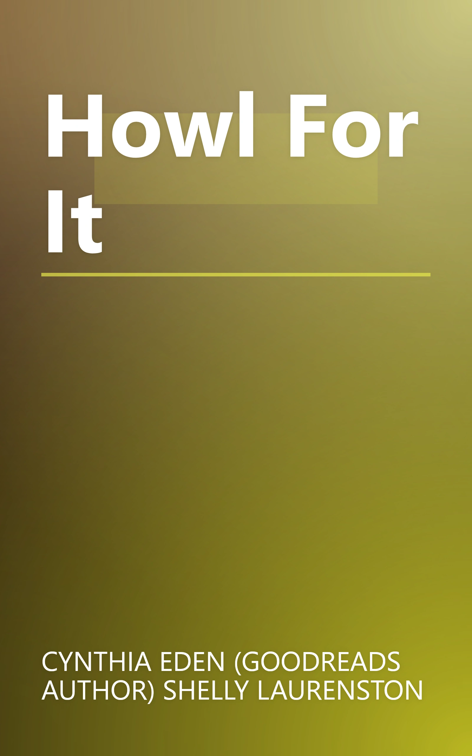 Howl For It book cover