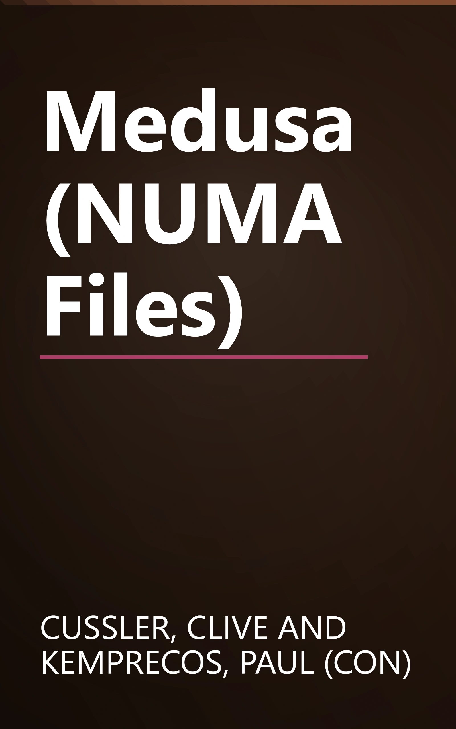 Medusa (NUMA Files) book cover