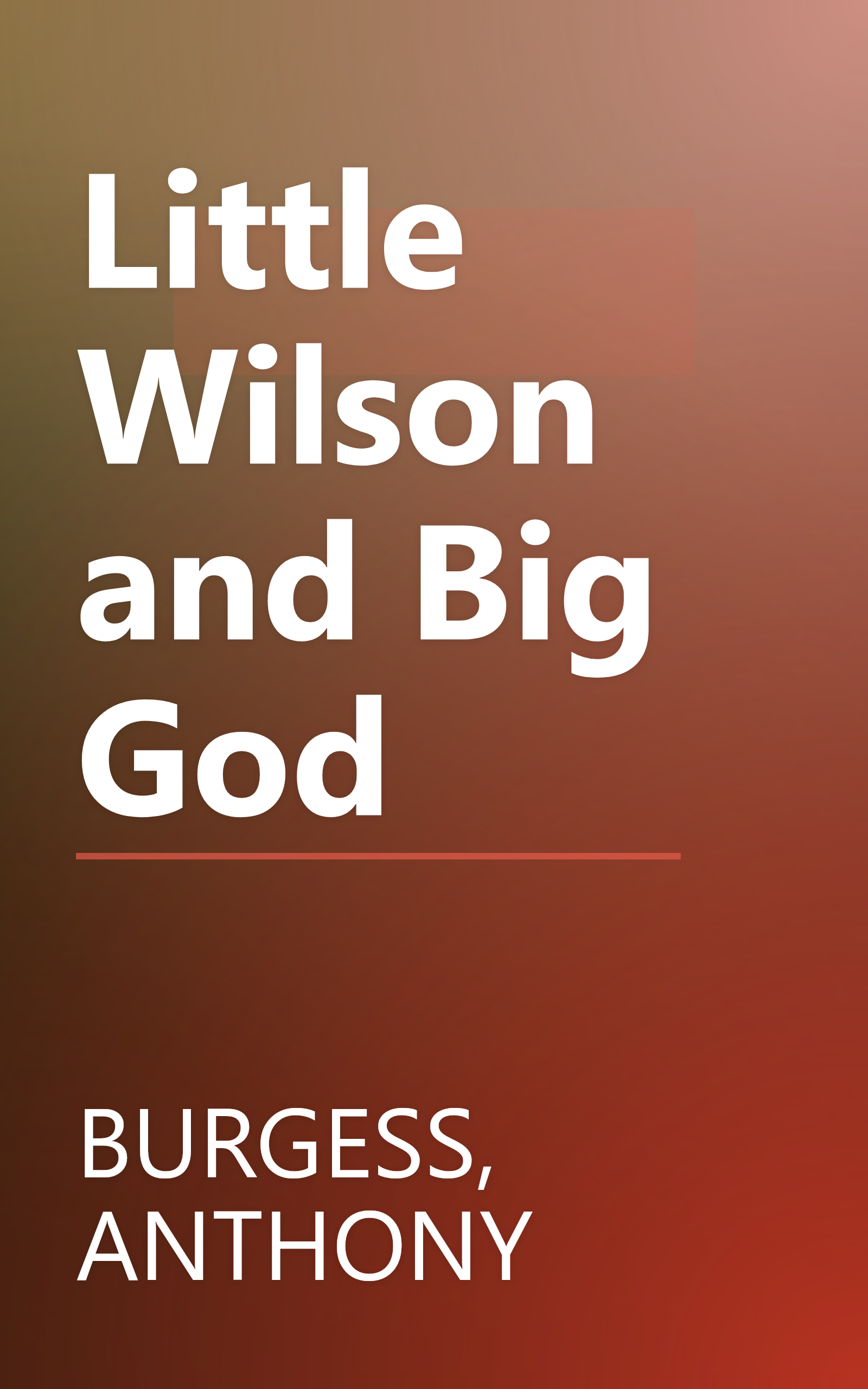 Little Wilson and Big God book cover