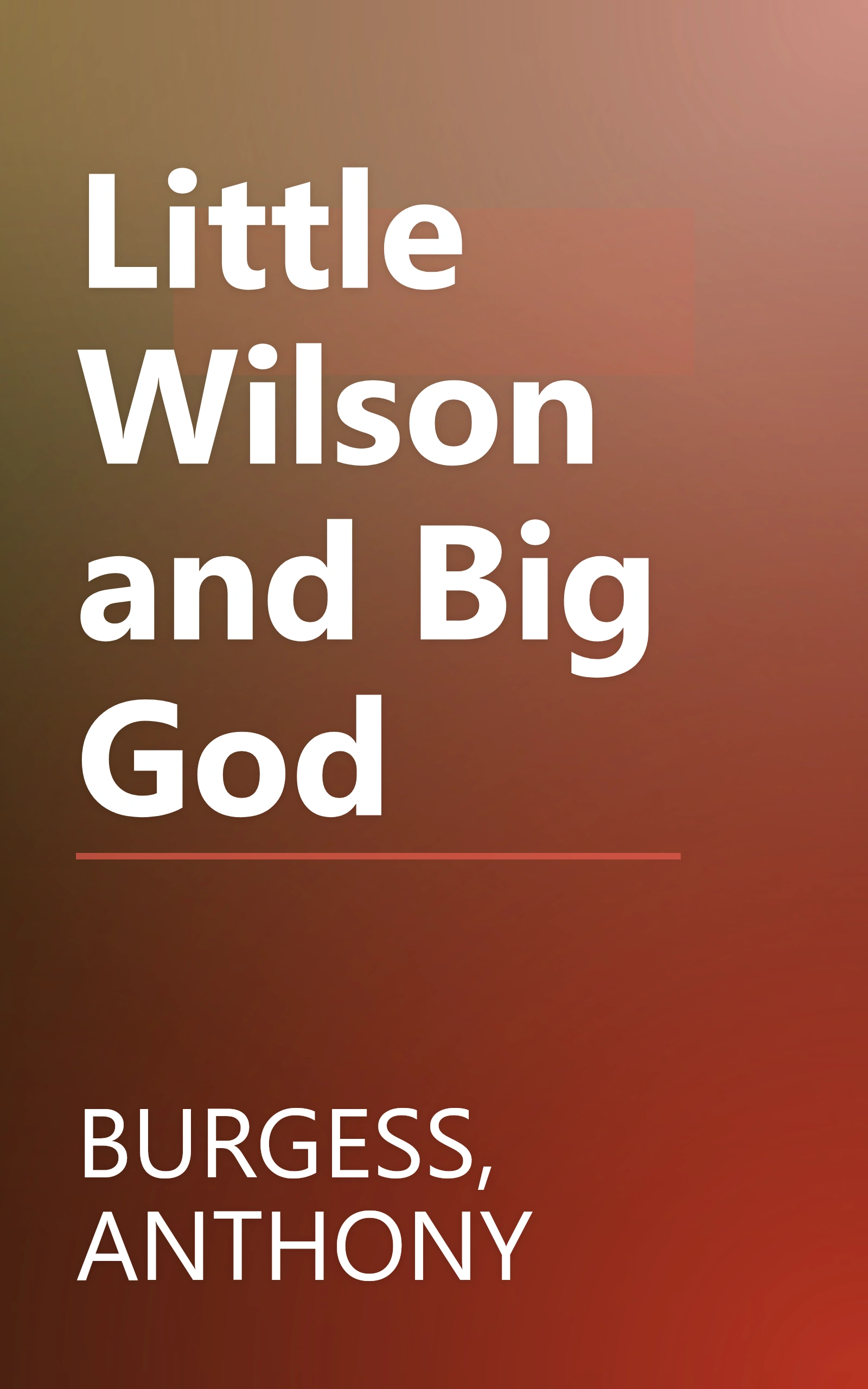 Little Wilson and Big God book cover