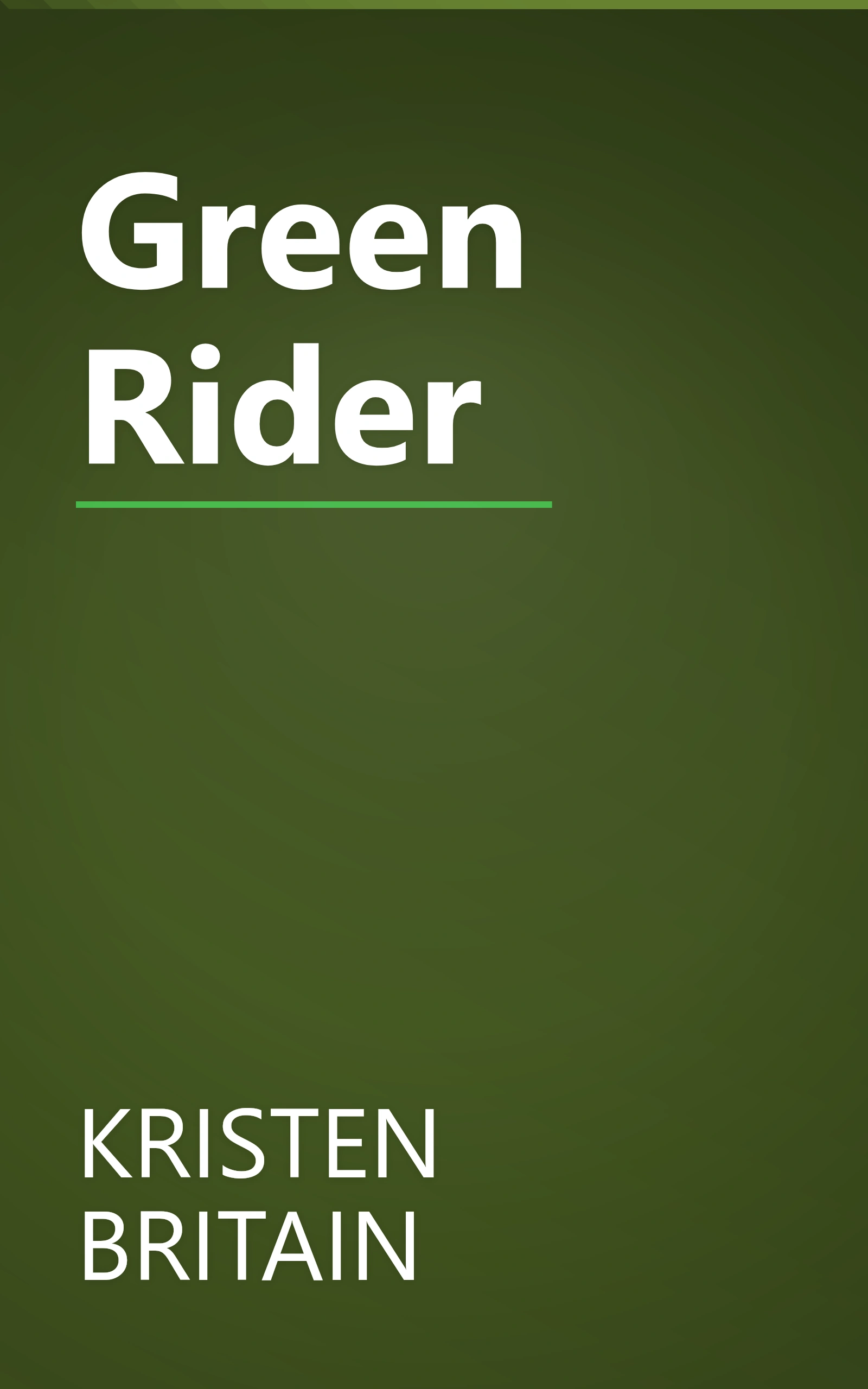 Green Rider book cover