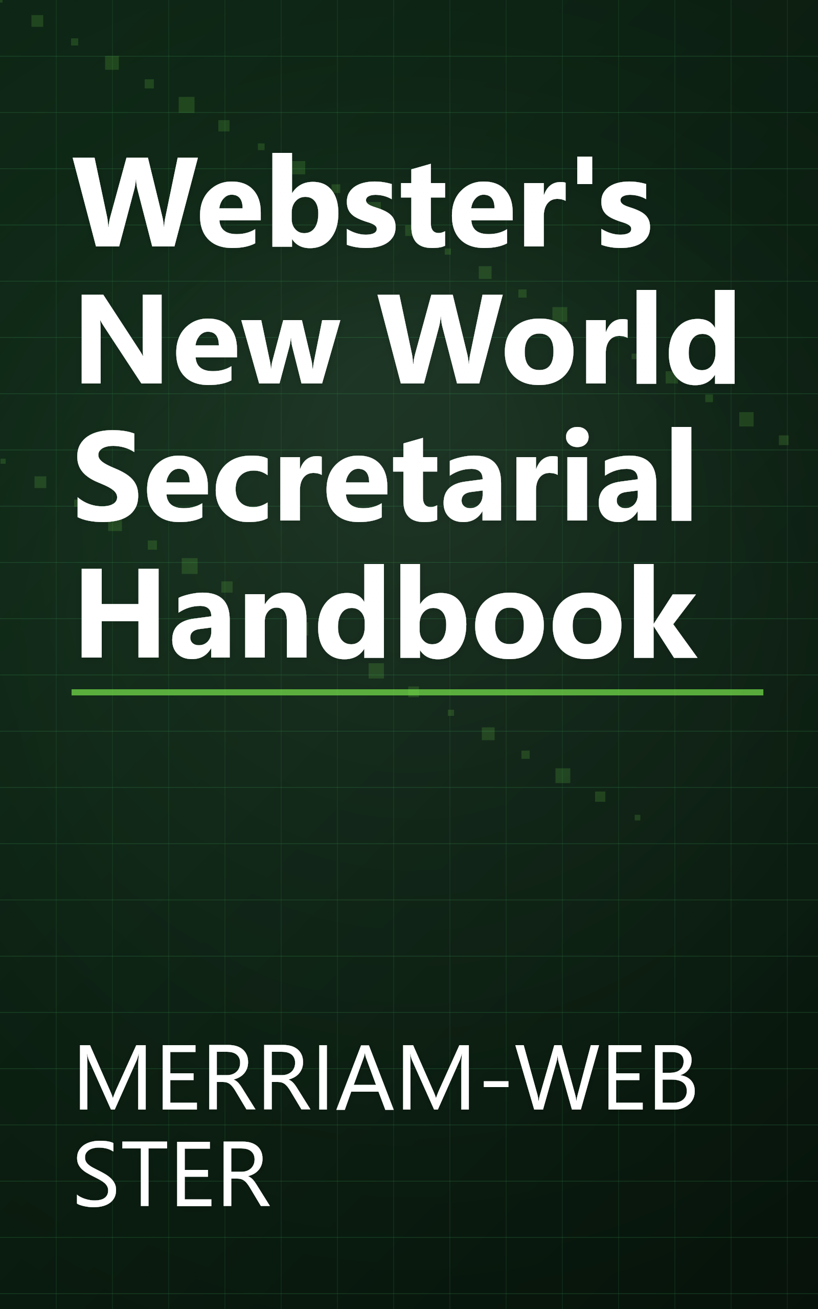 Webster's New World Secretarial Handbook book cover