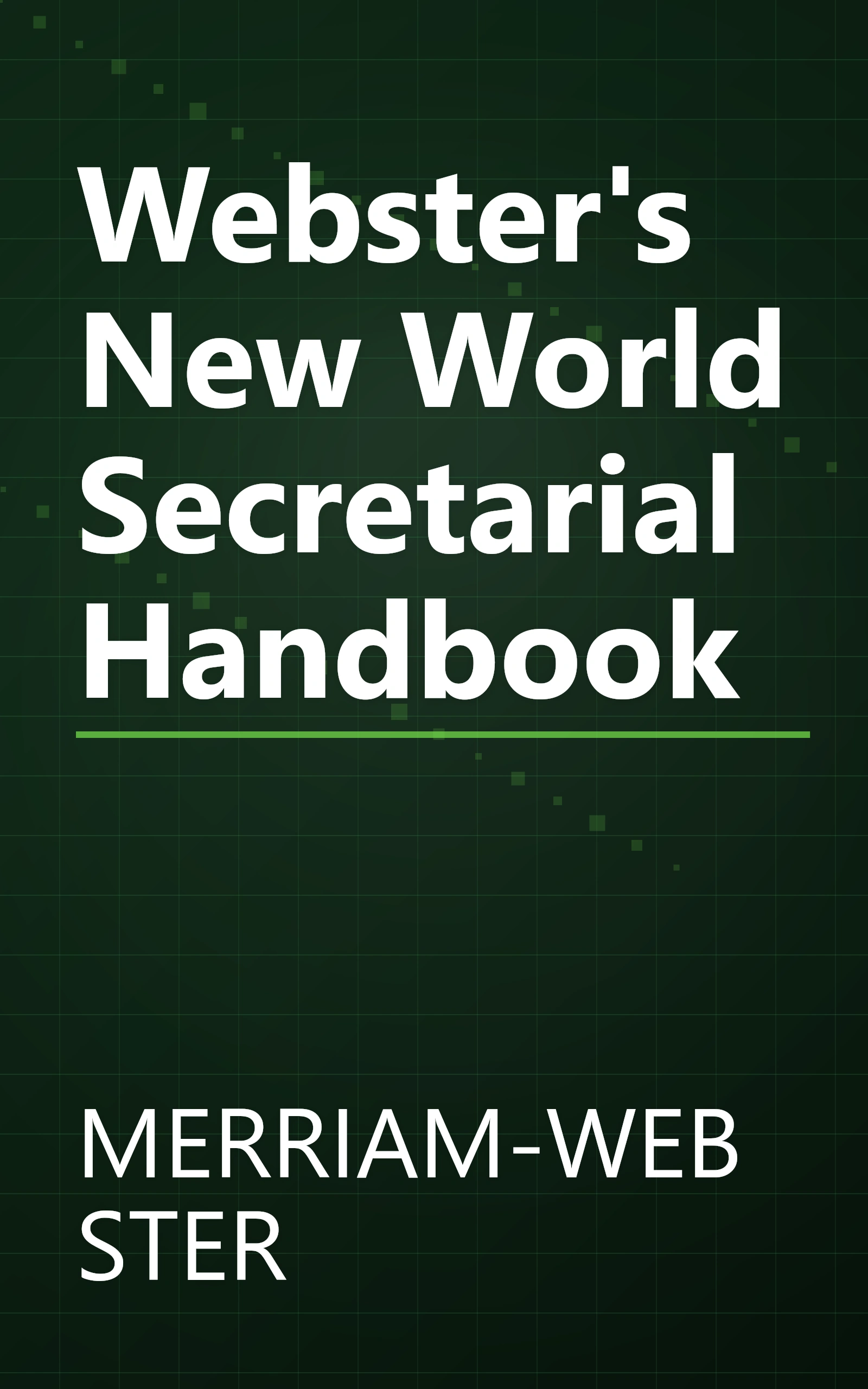 Webster's New World Secretarial Handbook book cover