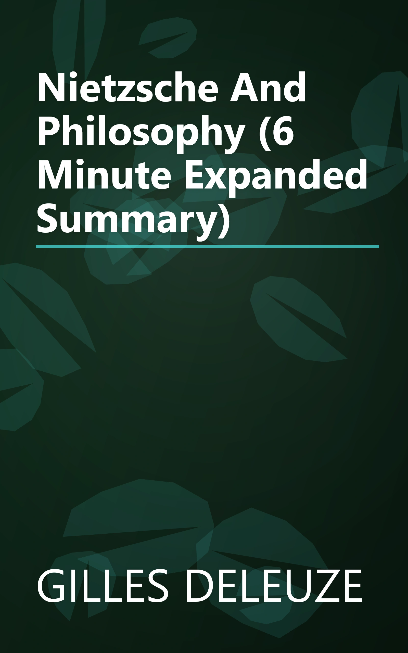 Nietzsche And Philosophy (6 Minute   Expanded Summary) book cover