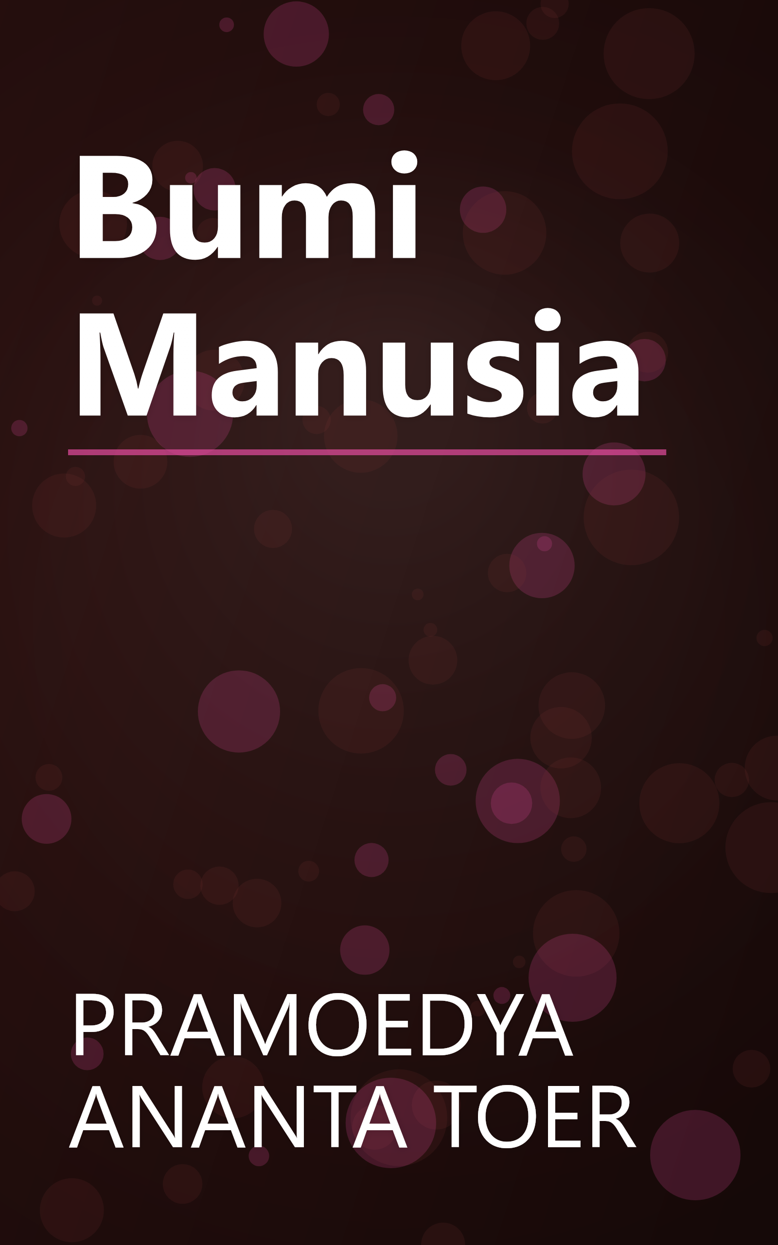 Bumi Manusia book cover