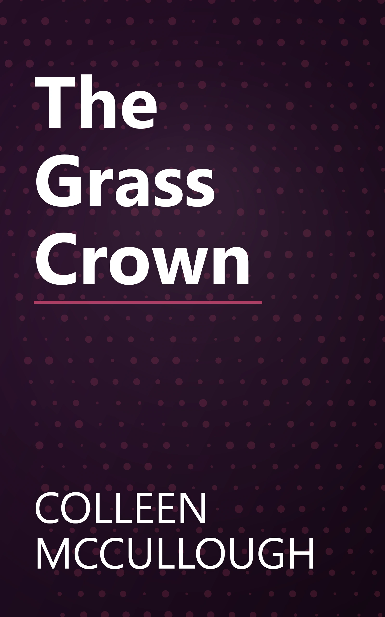 The Grass Crown book cover