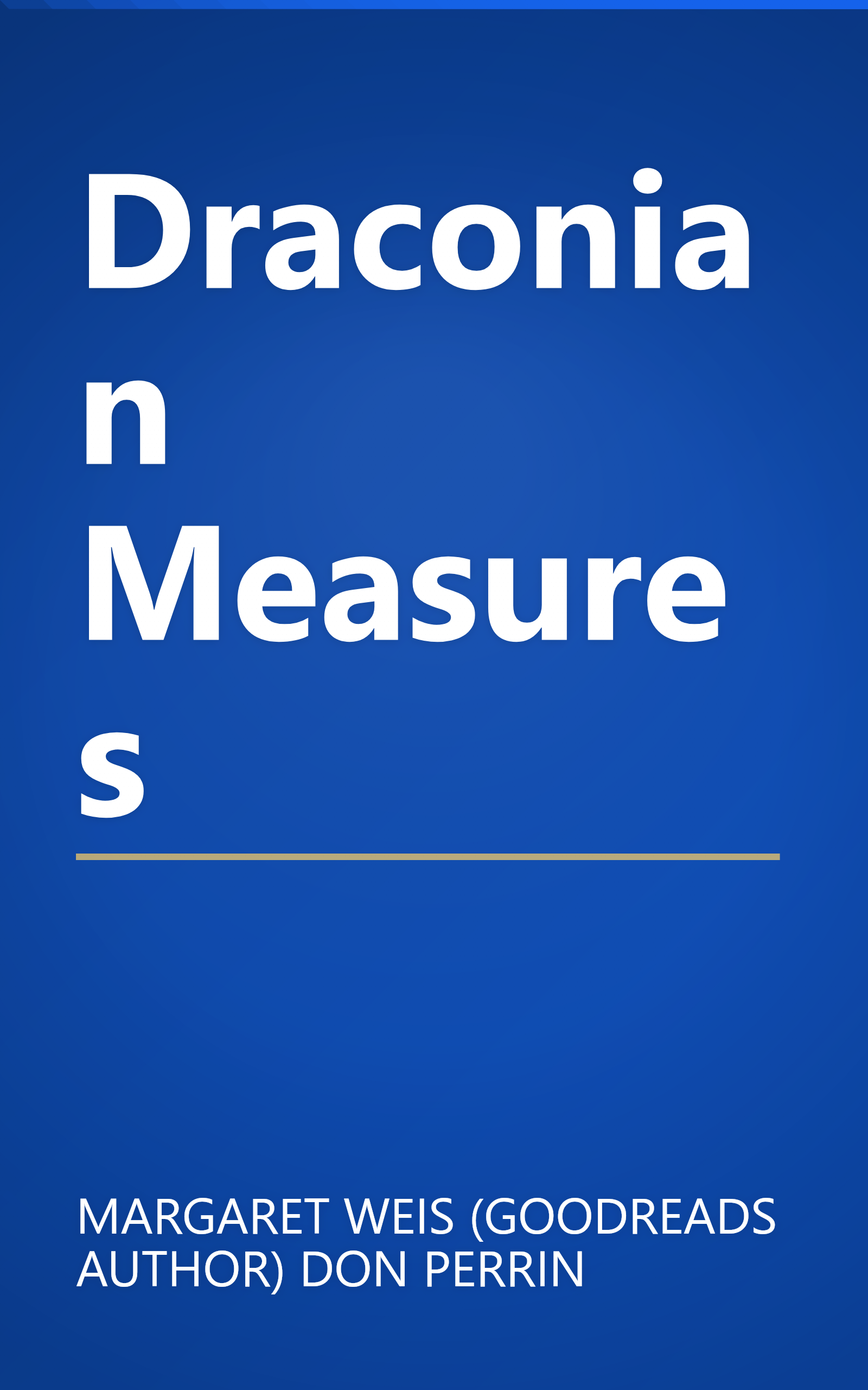 Draconian Measures book cover