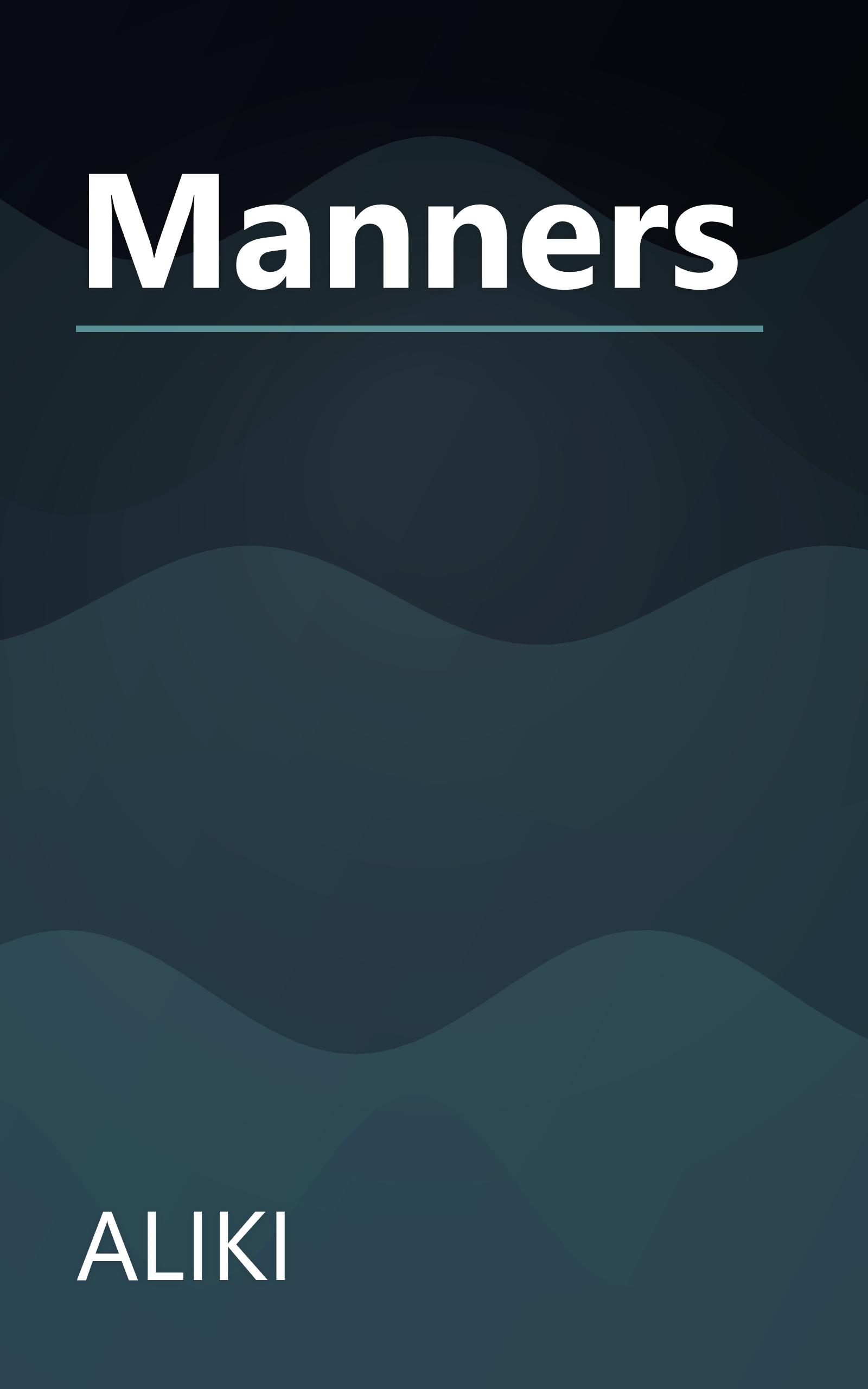 Manners book cover