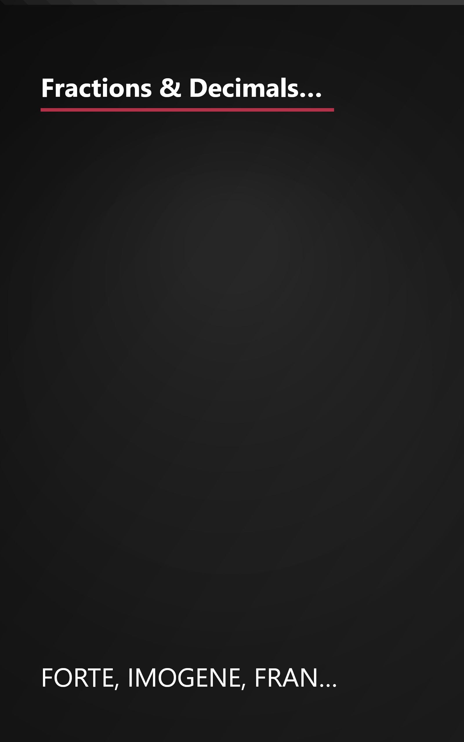 Fractions & Decimals :Middle Grades: Inventive Exercises to Sharpen Skills and Raise Achievement (Basic, Not Boring Math Skills) book cover